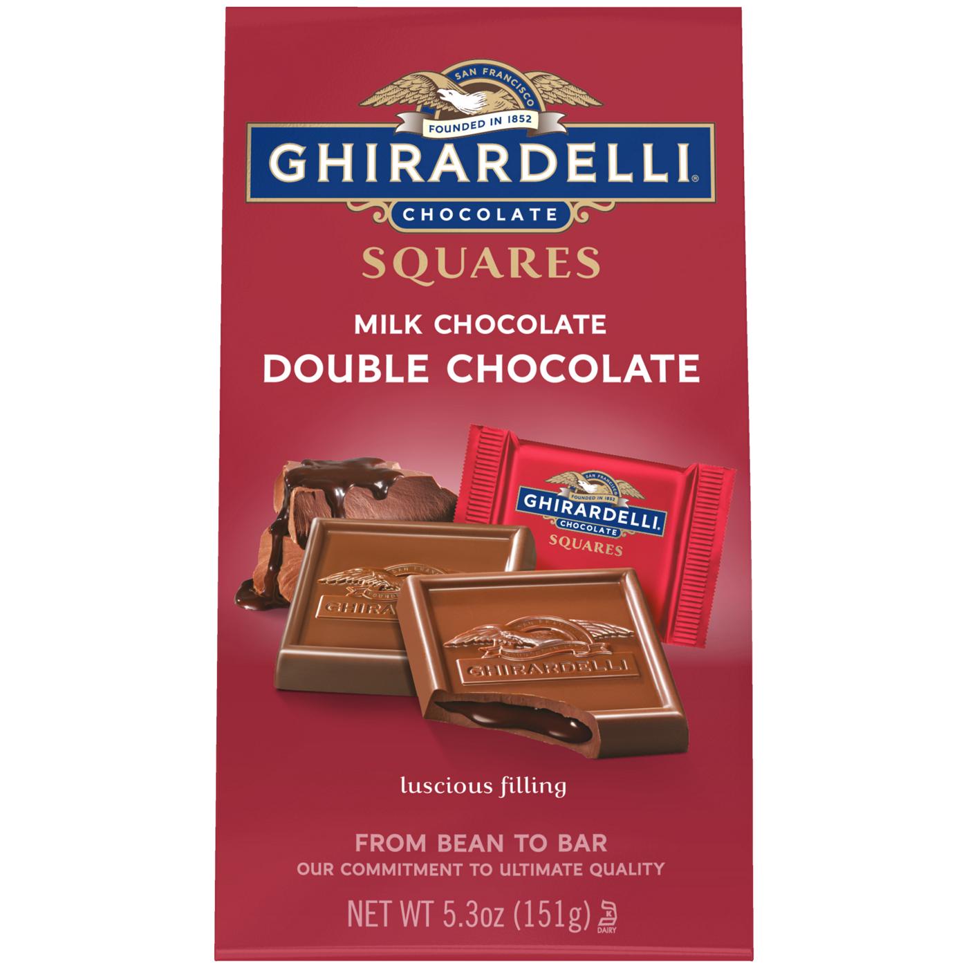 Ghirardelli Milk Chocolate Double Chocolate Squares - Shop Candy at H-E-B