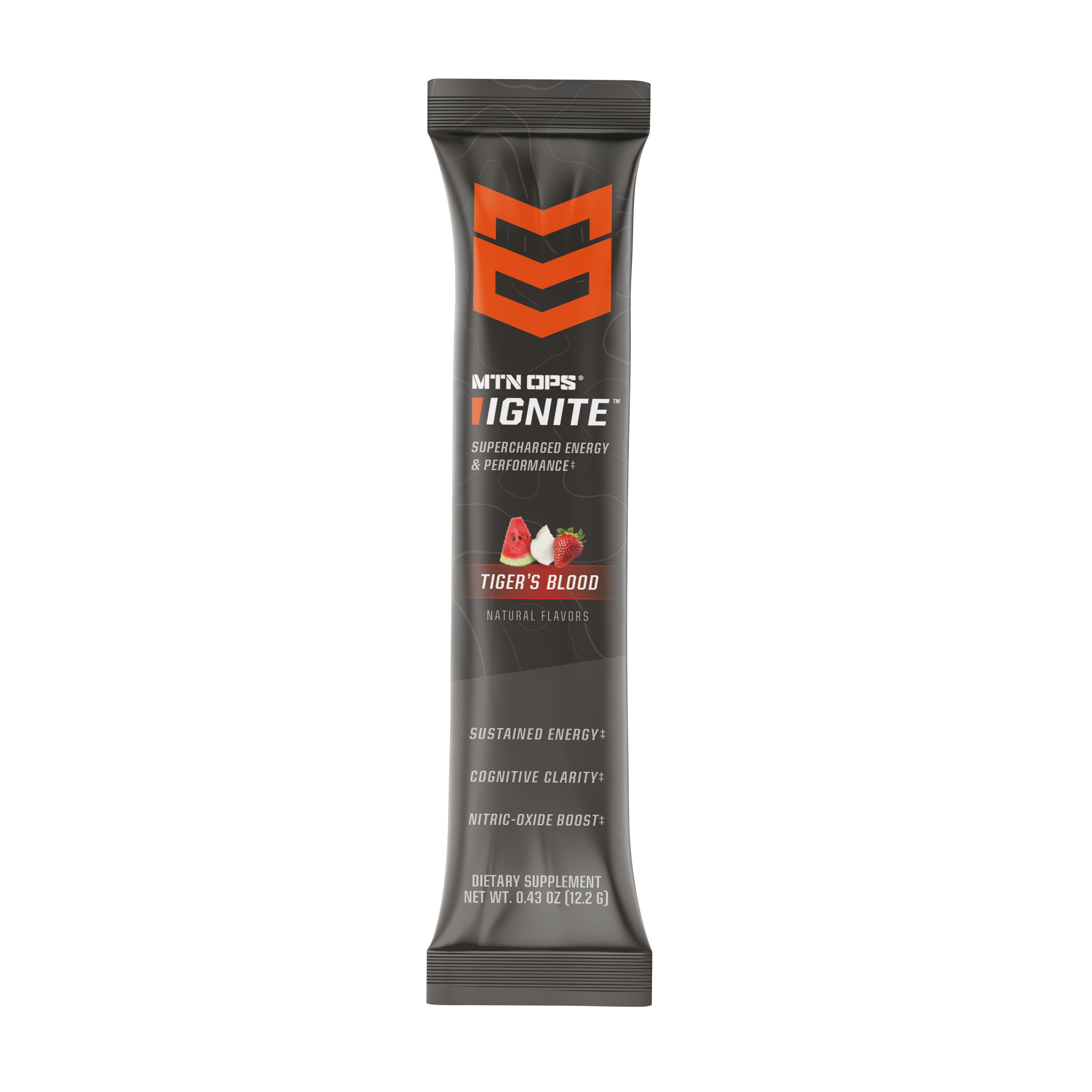 MTN OPS Ignite Supercharged Energy & Focus Drink Pack - Tiger's Blood ...