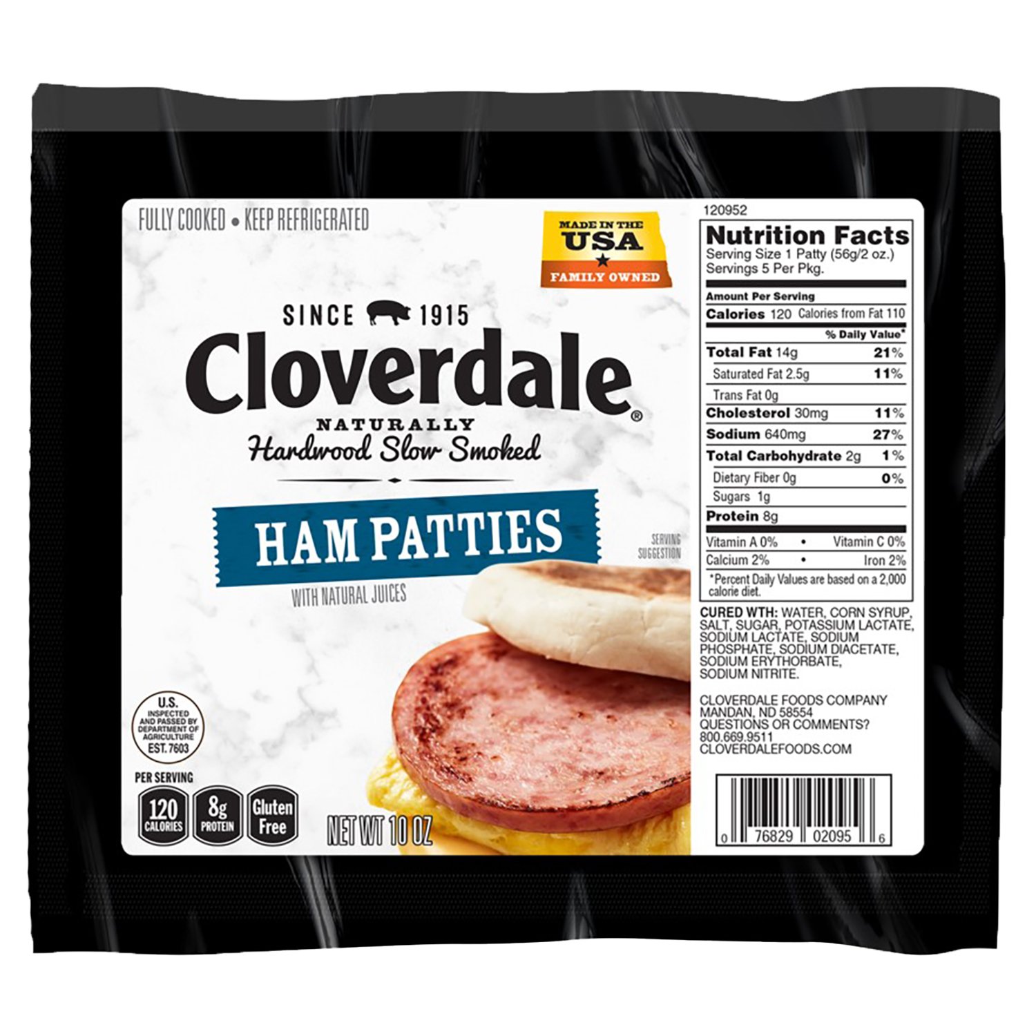 Cloverdale Fully Cooked Sliced Ham Patties - Shop Pork at H-E-B