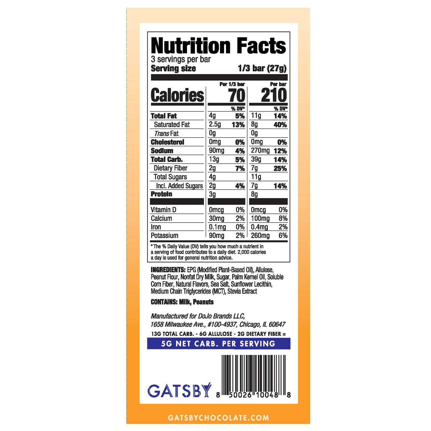 Gatsby Peanut Butter Madness Style Candy Bar - Shop Candy at H-E-B
