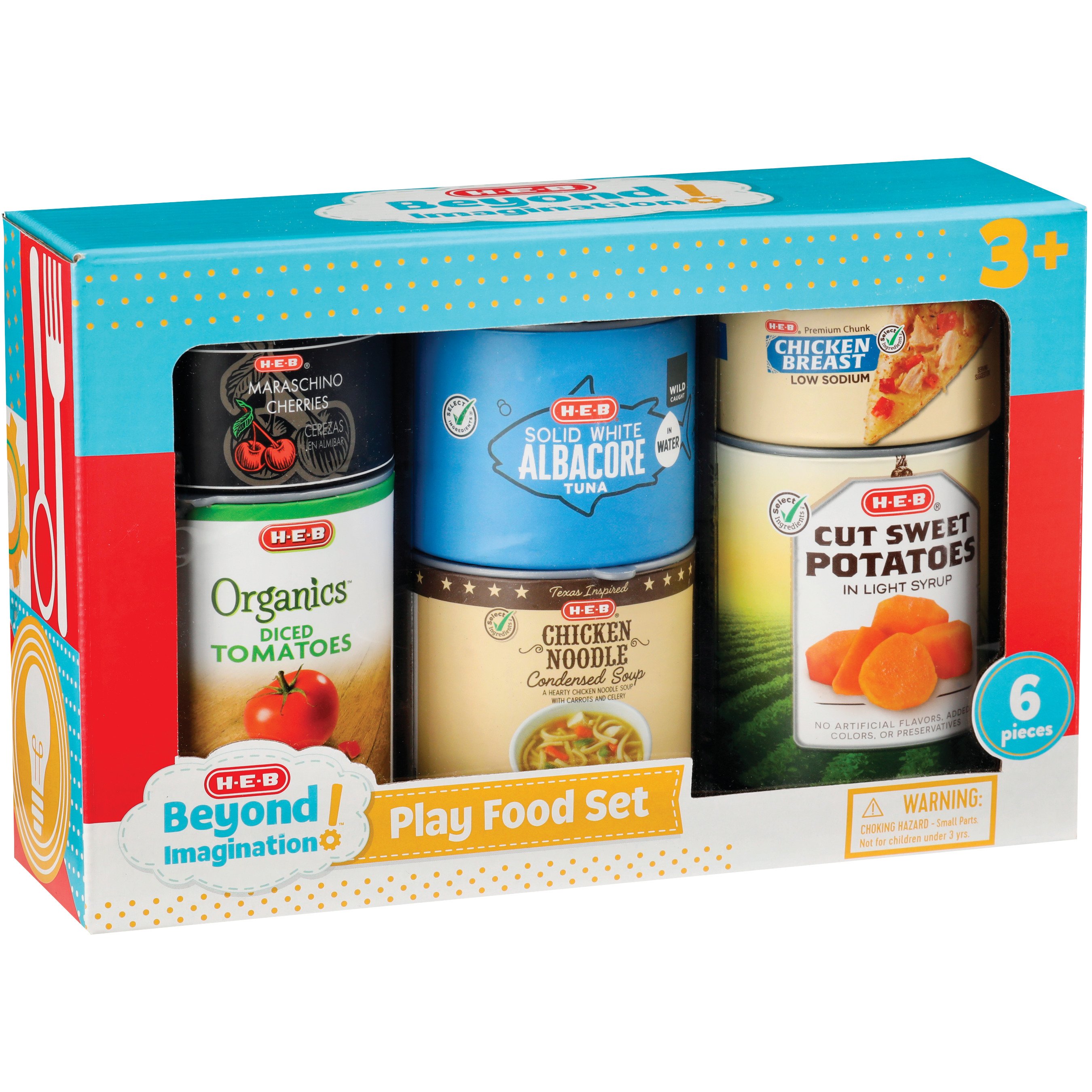 H-E-B Beyond Imagination! Can Goods Play Food Set - Shop Dress up ...