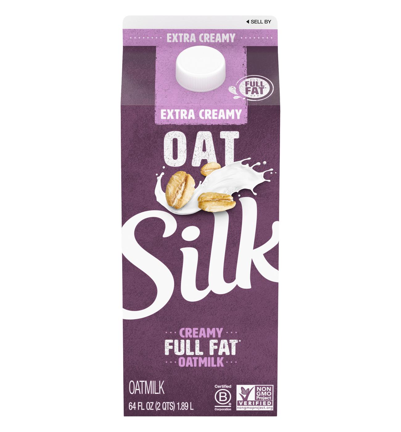 Silk Full Fat Extra Creamy Oat Milk - Shop Milk at H-E-B