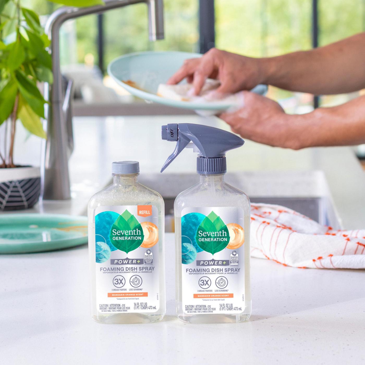 Seventh Generation Power+ Foaming Dish Spray Refill - Mandarin Orange ...