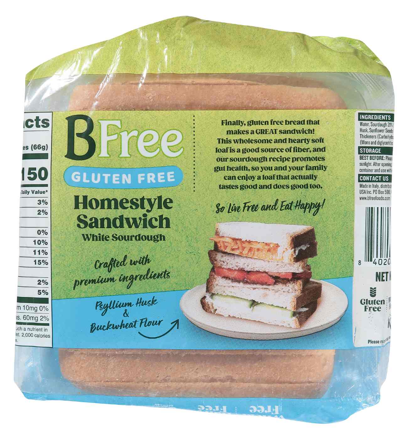 BFree Homestyle White Sourdough Sliced Bread - Shop Sliced bread at H-E-B