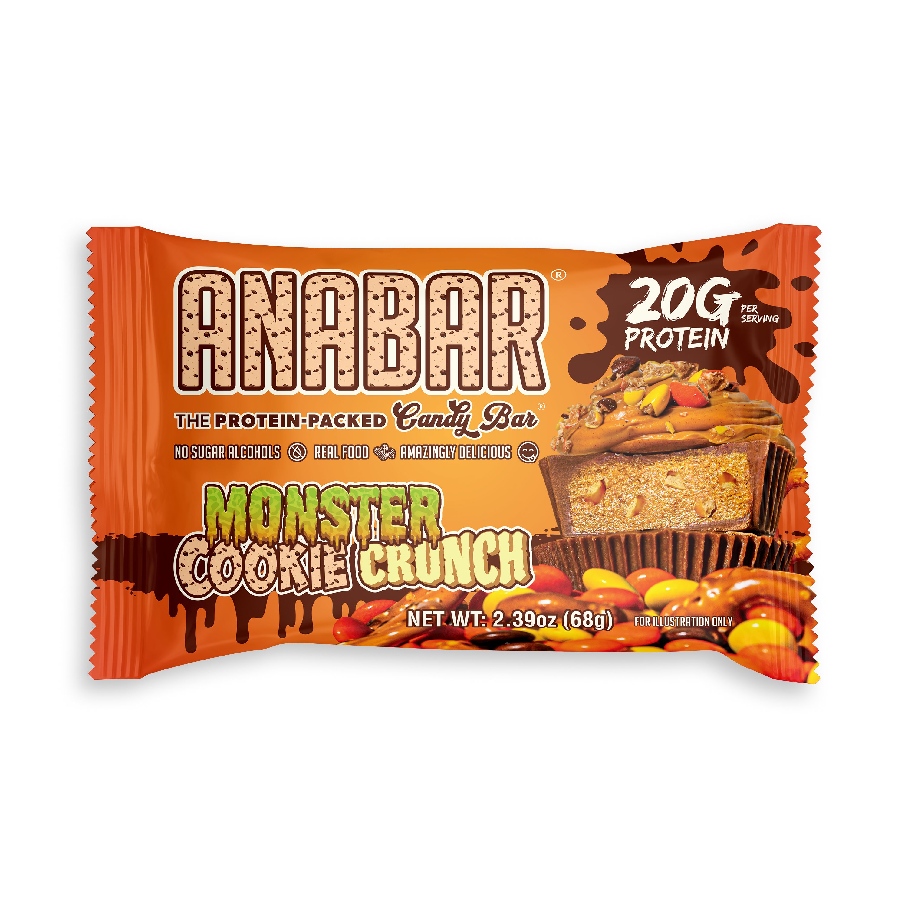 Anabar 20g Protein Bar - Monster Cookie Crunch - Shop Granola & snack ...