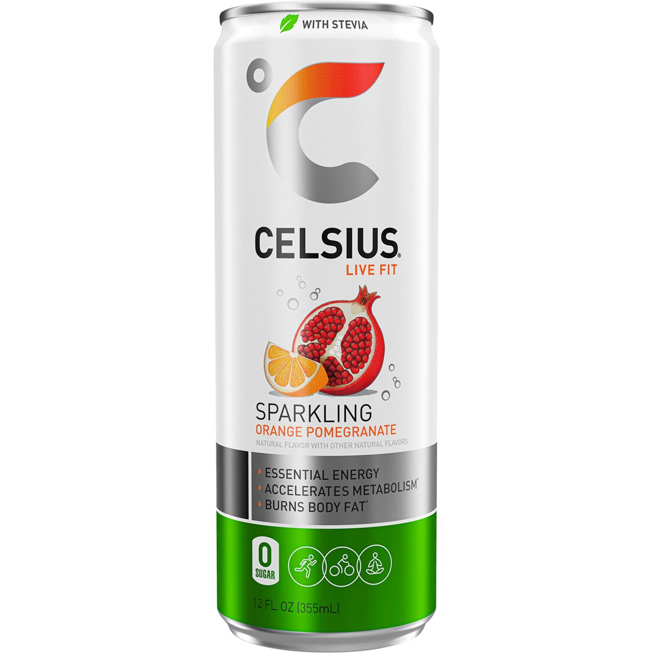 Celsius Live Fit Essentials Energy Drink - Sparkling Orange Pomegranate ...