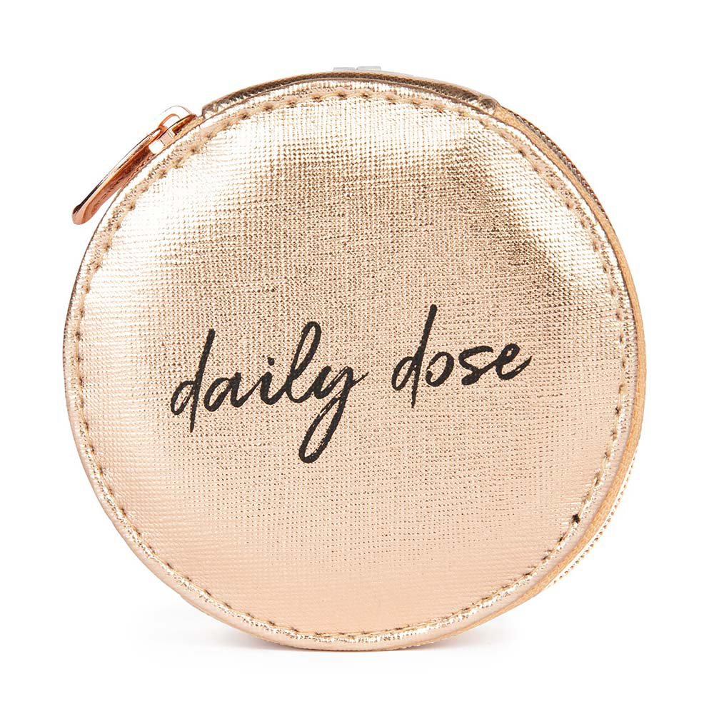 Miamica Rose Gold Round Pill Case - Shop Pill cutters & organizers at H-E-B