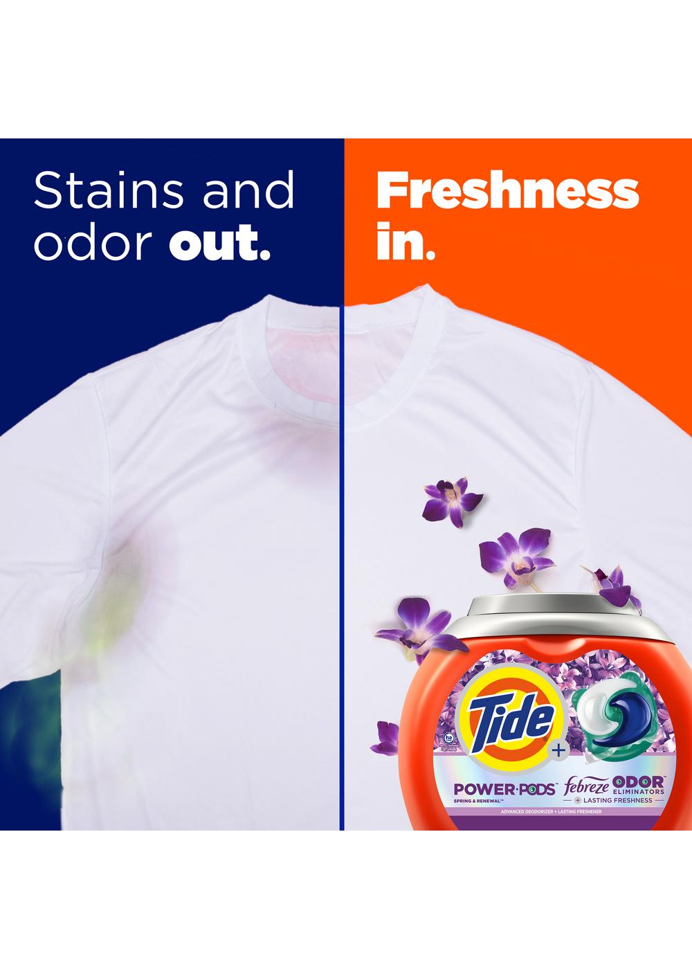 Tide Power PODS Febreze Odor Eliminator Spring & Renewal HE Laundry ...