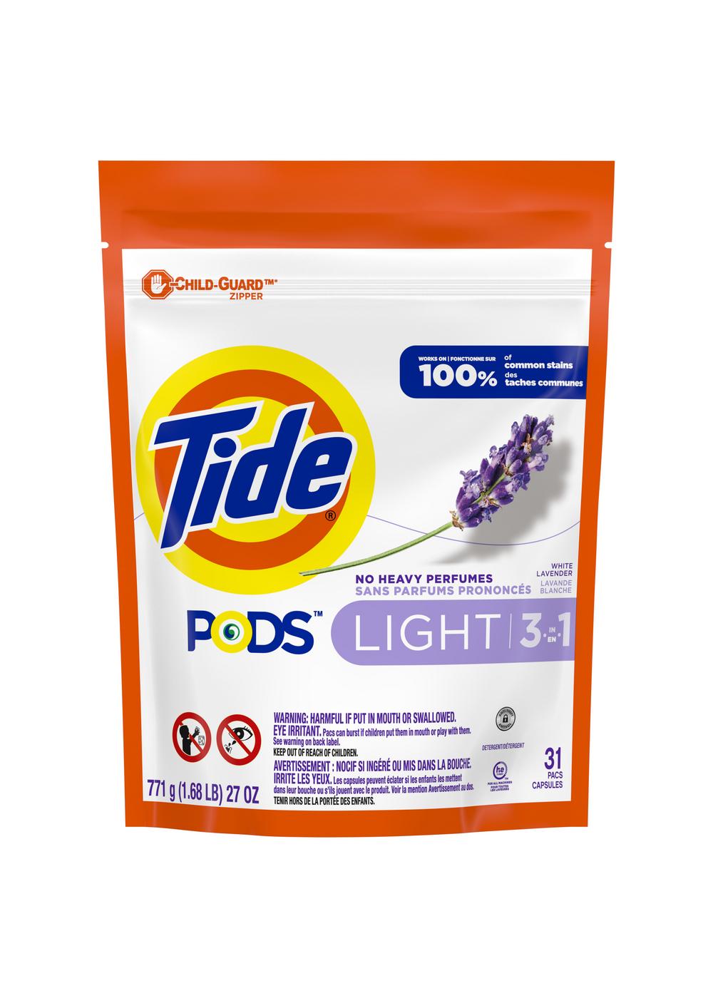 Tide PODS Light White Lavender HE Laundry Detergent Pacs - Shop ...