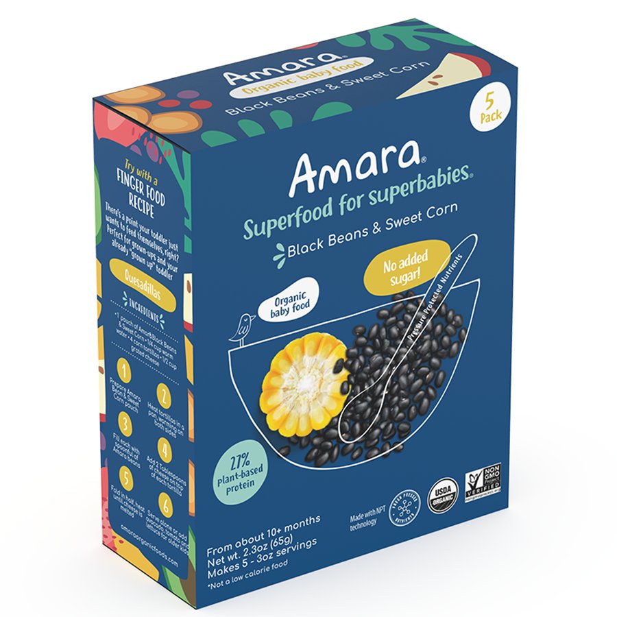 Amara Superfood - Black Beans & Sweet Corn - Shop Toddler food at H-E-B