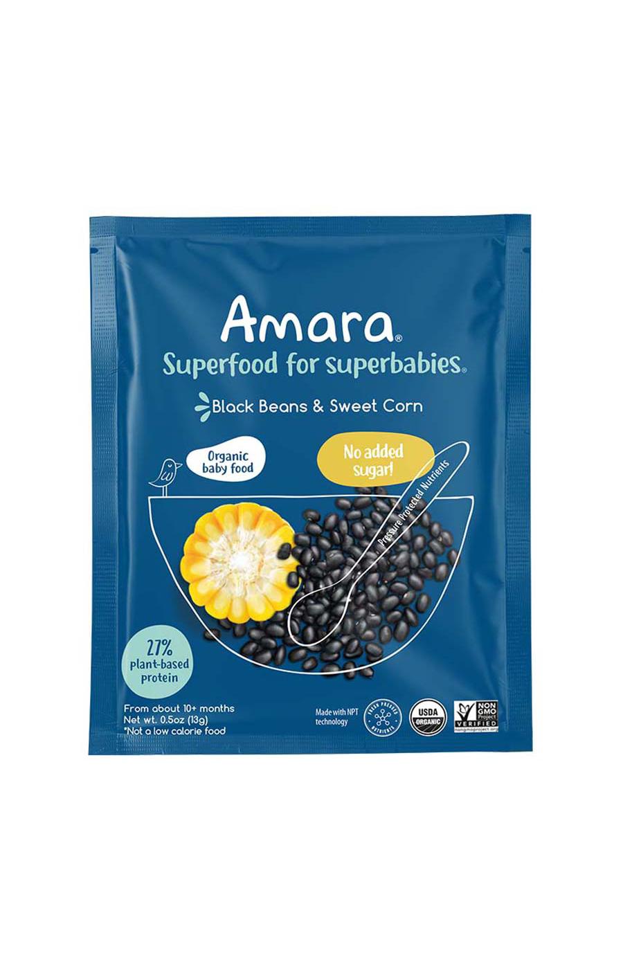 Amara Superfood - Black Beans & Sweet Corn - Shop Toddler food at H-E-B