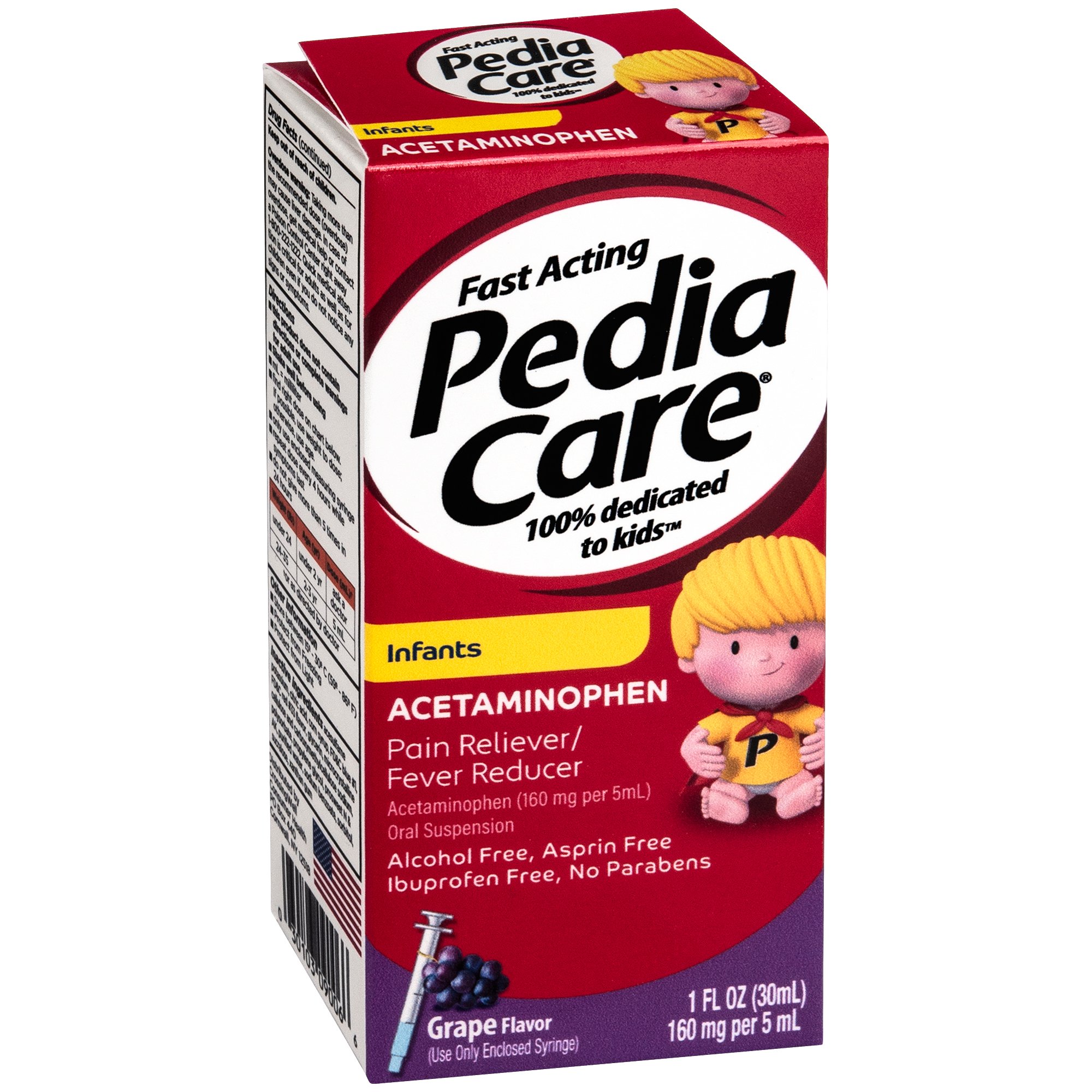 Pediacare Infants Acetaminophen - Grape - Shop Pain relievers at H-E-B