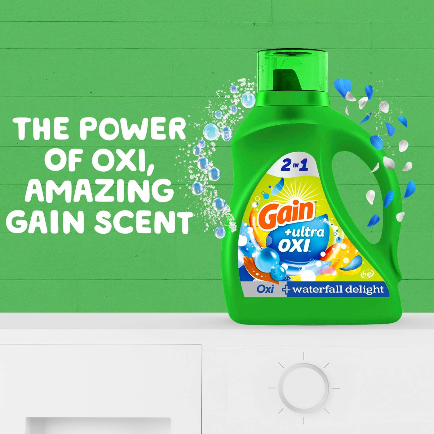 Gain + Ultra Oxi Boost HE Liquid Laundry Detergent, 61 Loads ...