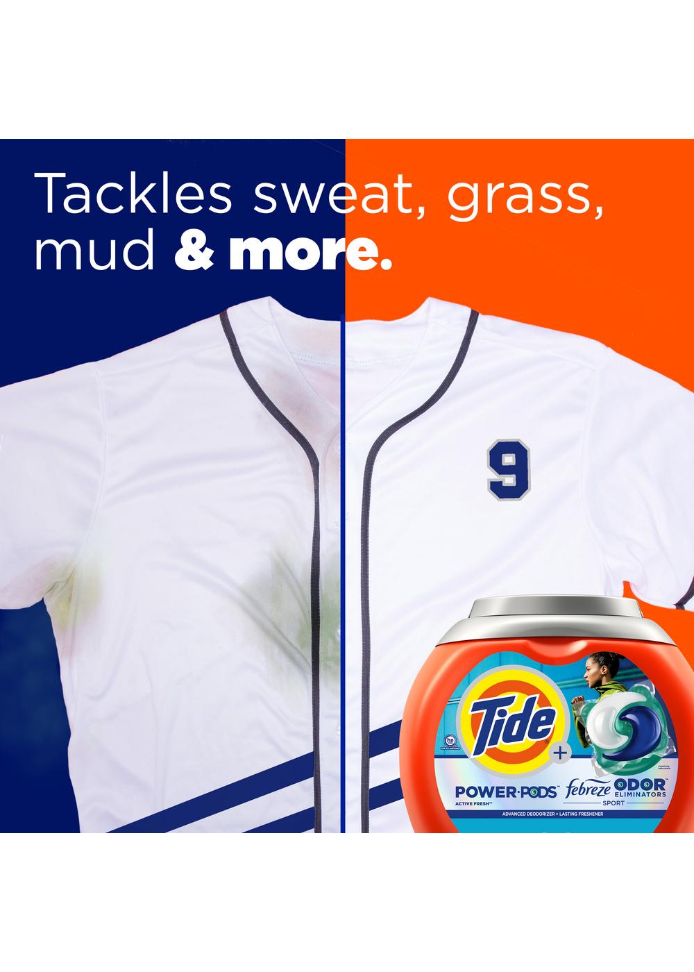 Tide Power PODS Febreze Sport Active Fresh HE Laundry Detergent Pacs ...