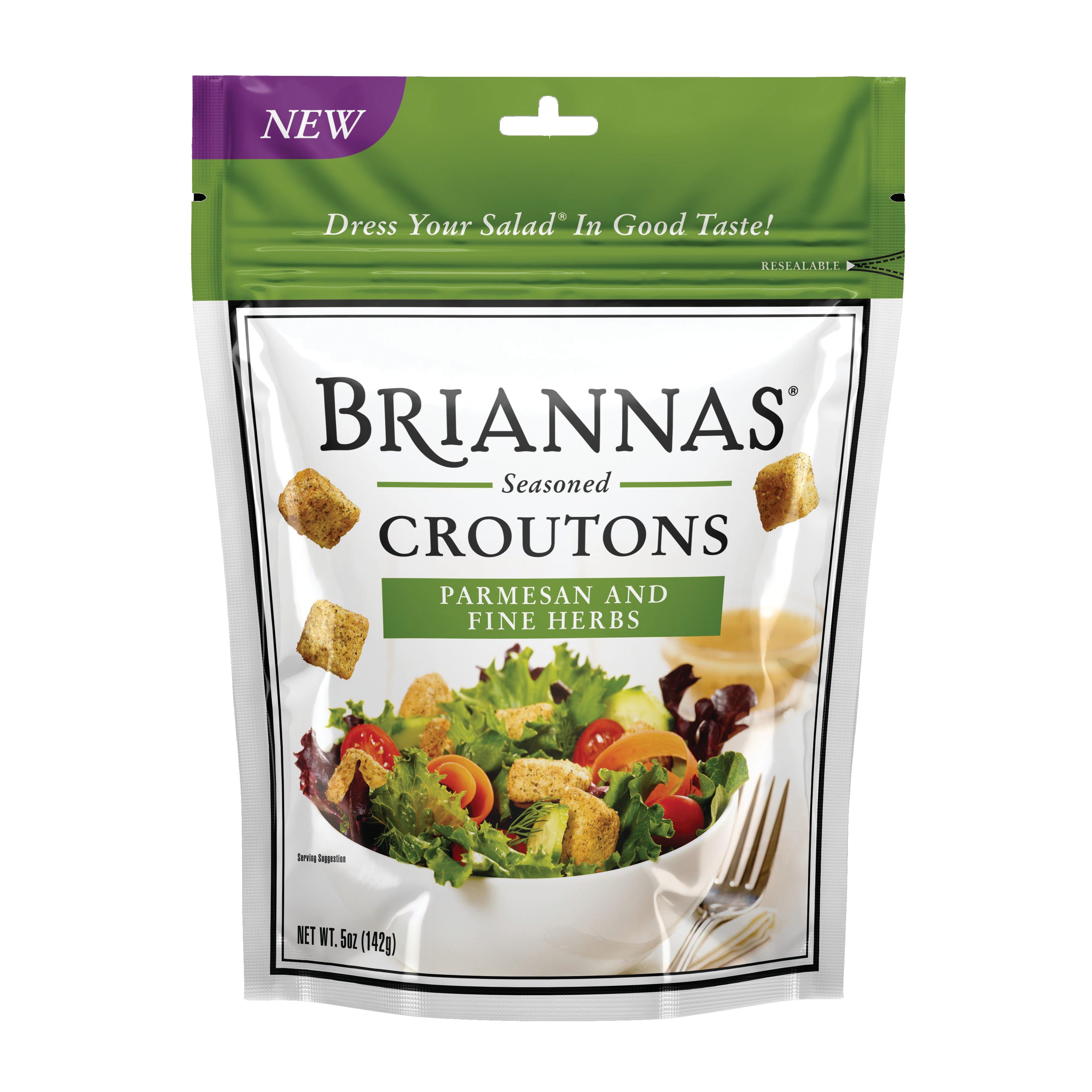 Briannas Parmesan & Fine Herbs Croutons - Shop Salad toppings at H-E-B