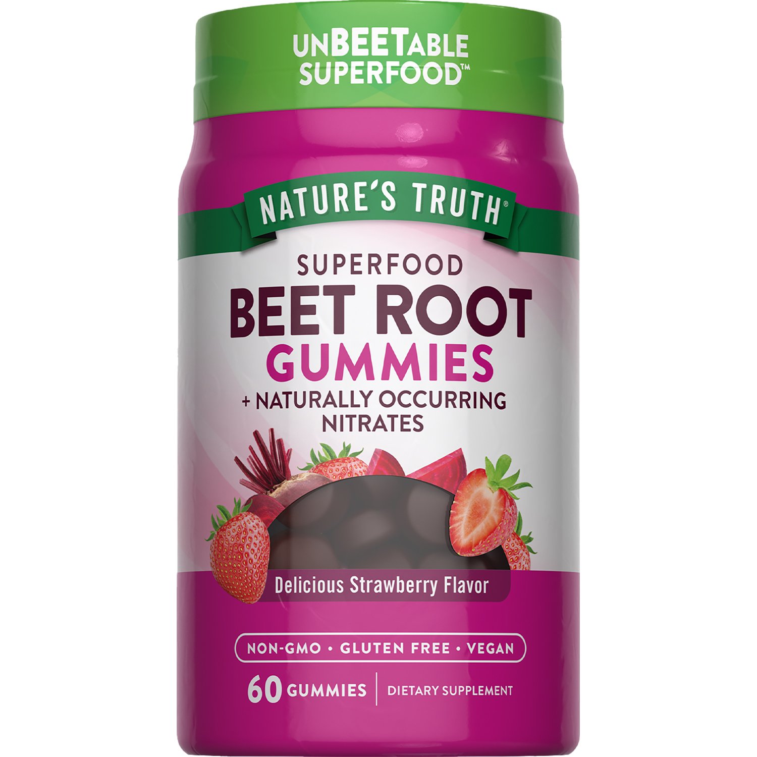 Nature's Truth Beet Root Gummies - Strawberry Flavor - Shop ...