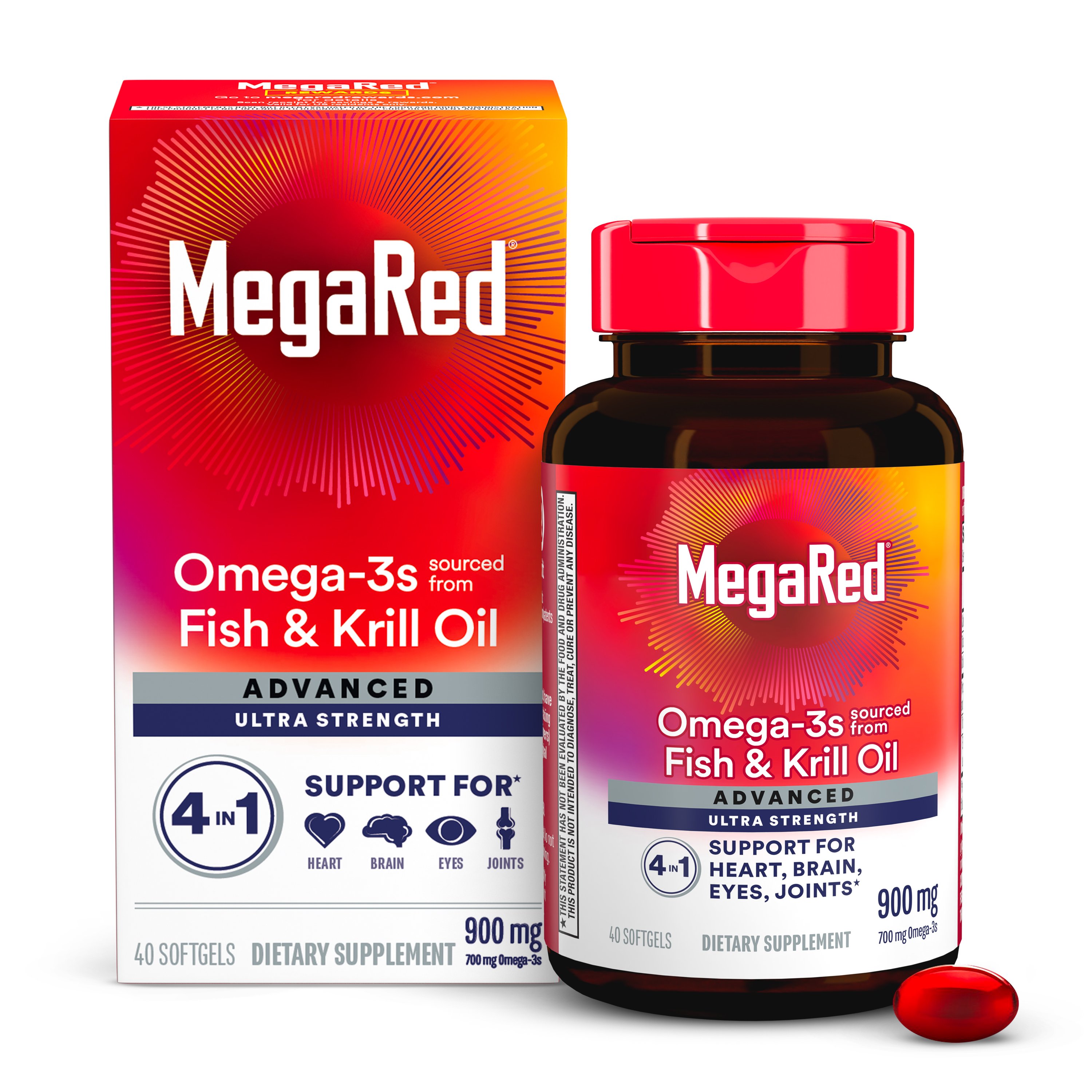 MegaRed Advanced 4in1 2x Concentrated Omega, 40 ct - Shop Diet ...