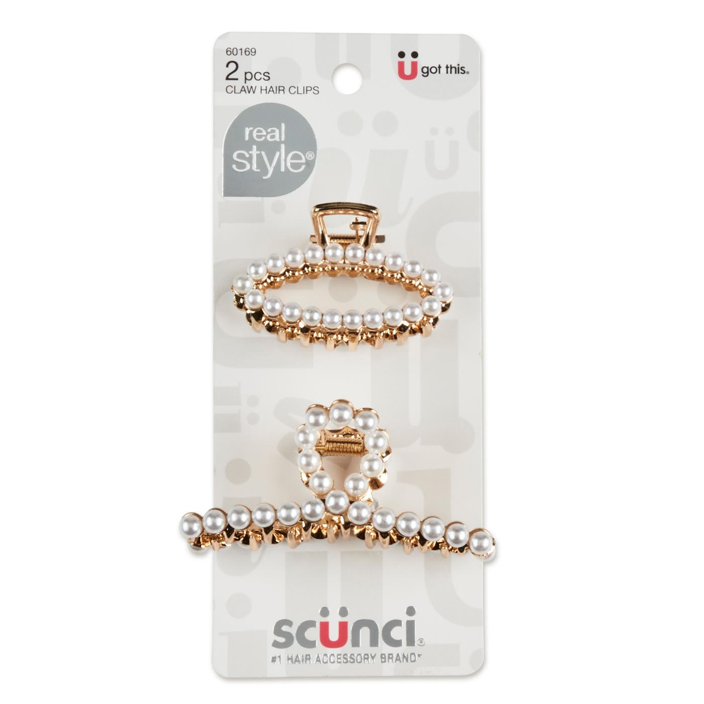 Scunci Pearl Claw Hair Clips - Shop Hair accessories at H-E-B