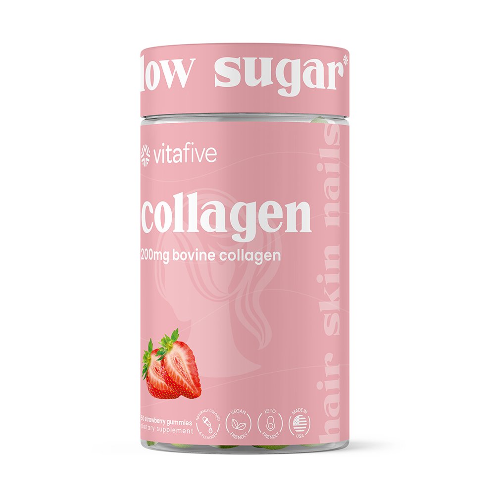 Vitafive Low Sugar Collagen Gummies - 200 mg - Shop Vitamins A-Z at H-E-B