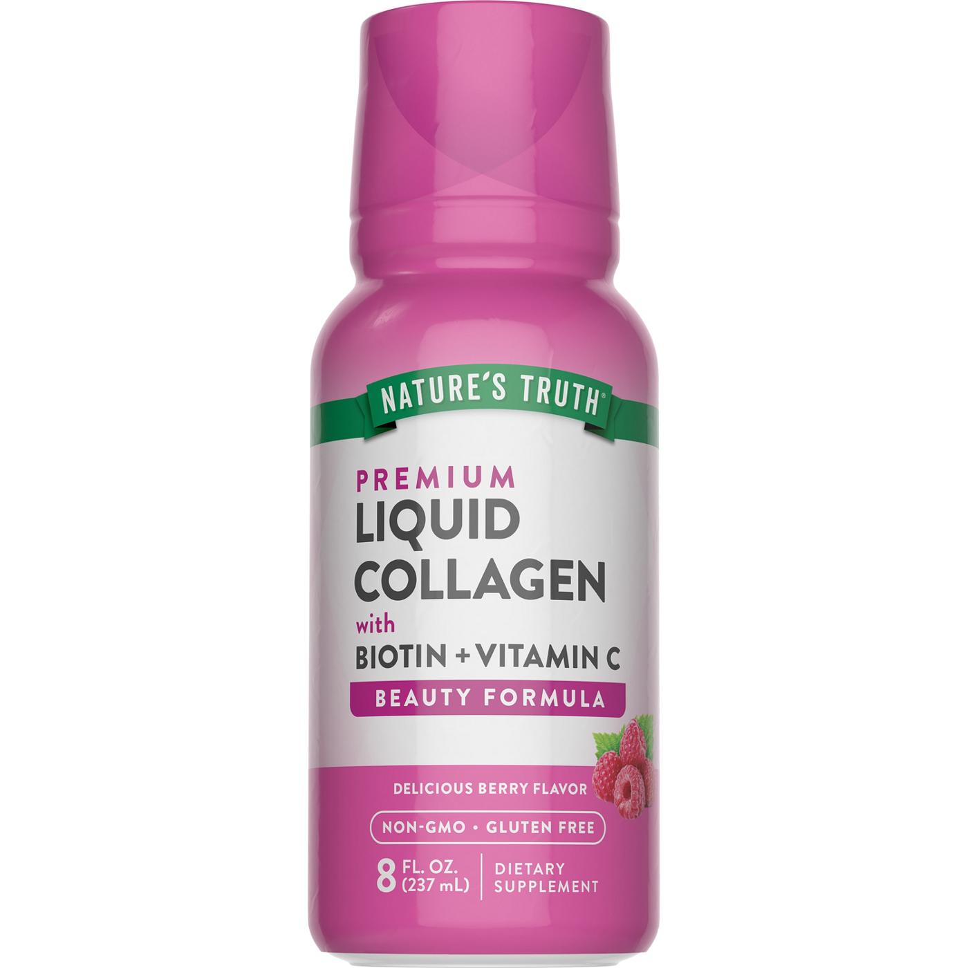 Nature's Truth Liquid Collagen Beauty Formula - Berry Flavor - Shop ...