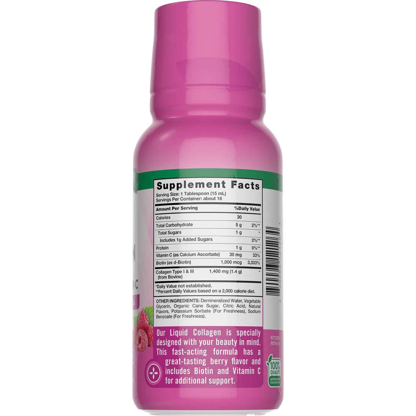 Nature's Truth Liquid Collagen Beauty Formula - Berry Flavor - Shop ...