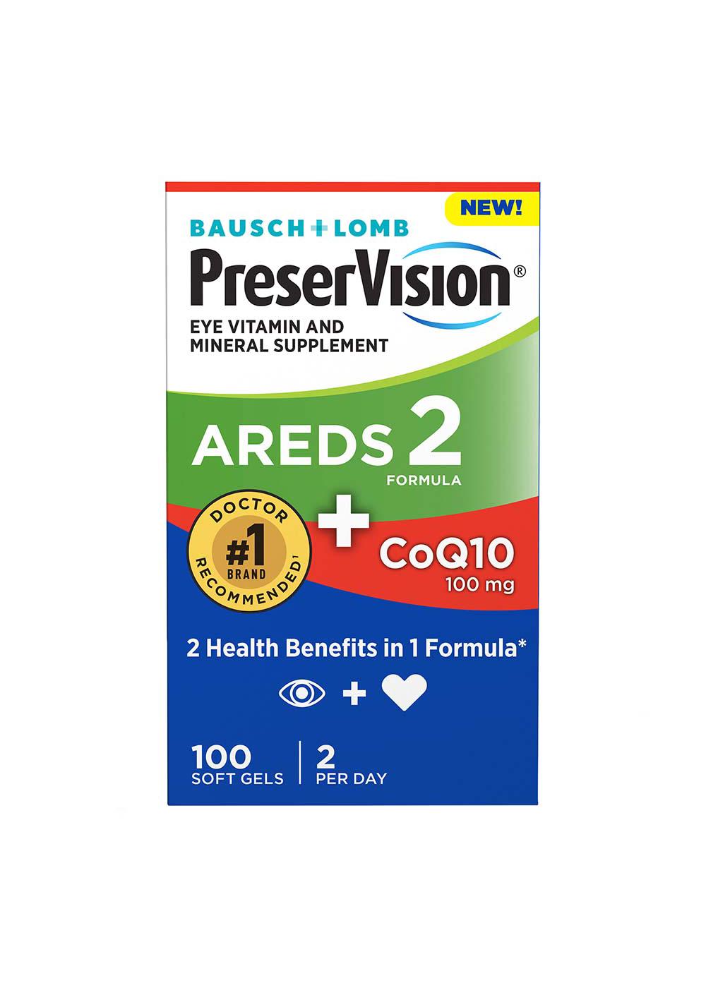 PreserVision AREDS2 + CoQ10 Softgels - Shop Multivitamins at H-E-B