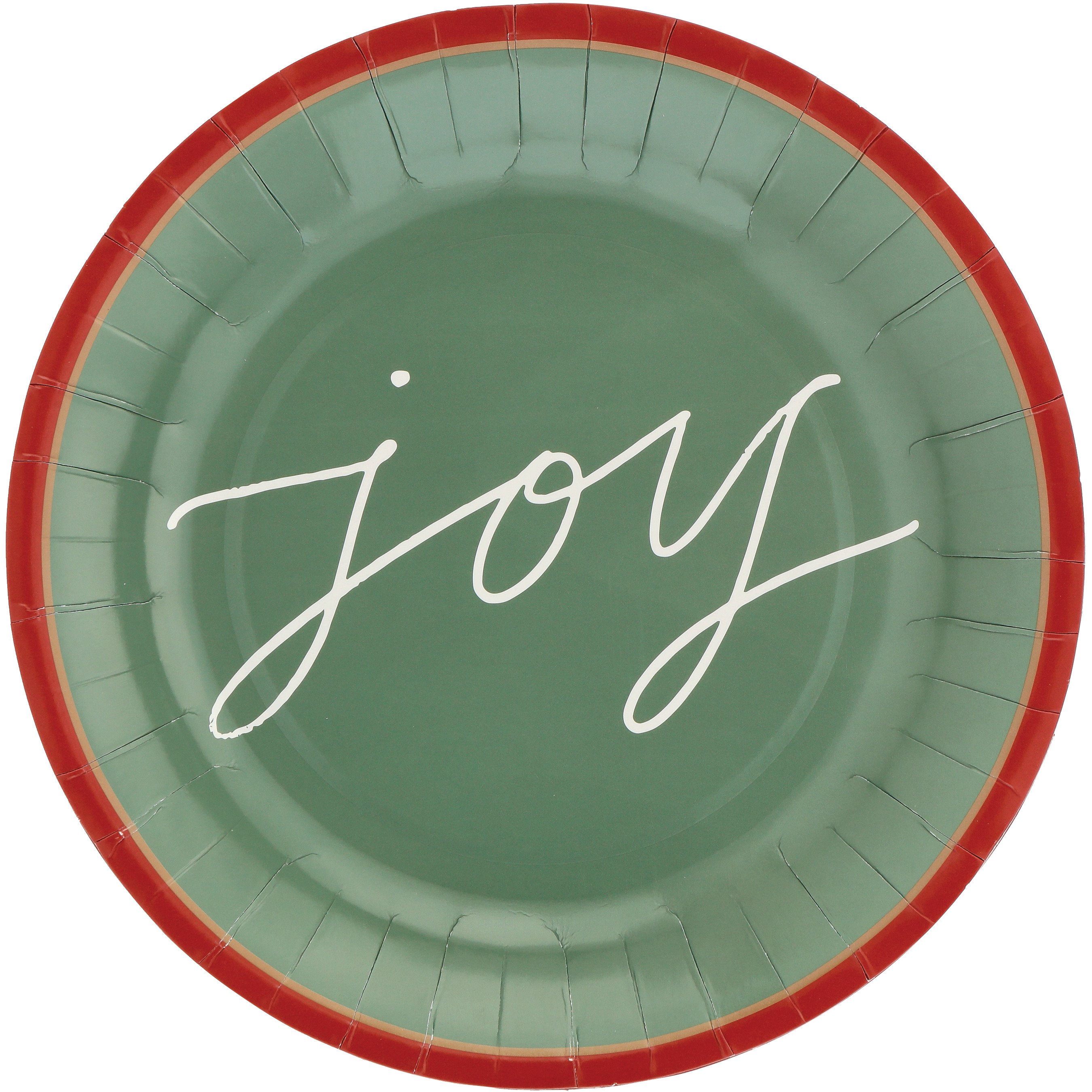 Destination Holiday Joy Christmas Paper Plates, 10 Ct - Shop Party ...