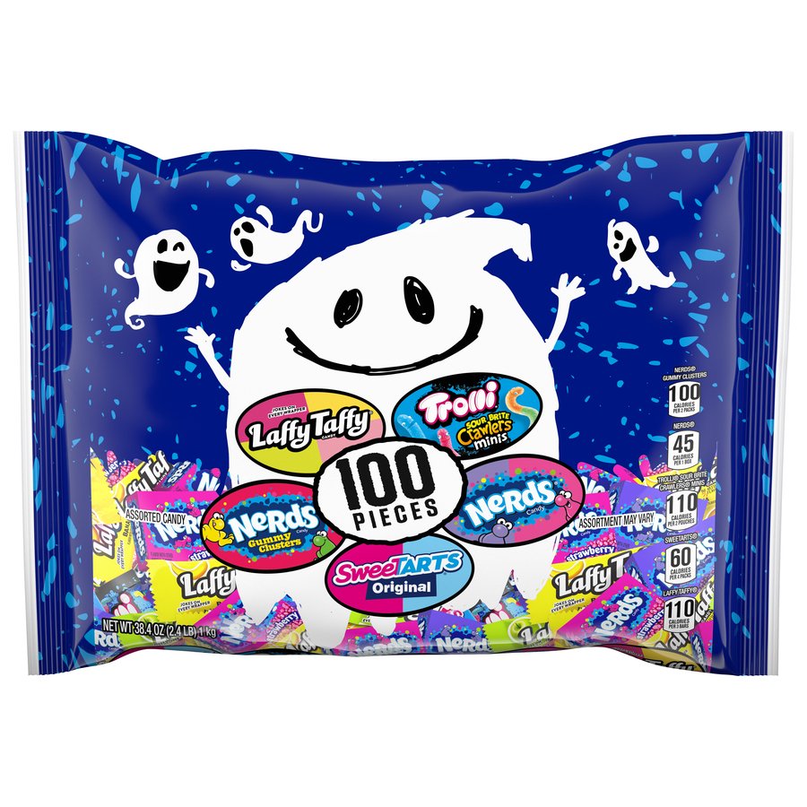 Nerds Laffy Taffy Trolli And Sweetarts Assorted Halloween Candy Bag