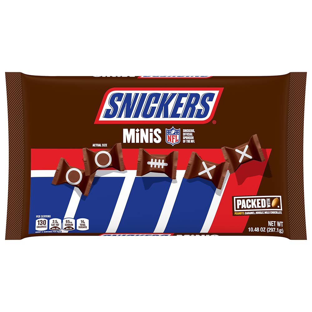 Snickers Minis NFL Candy Bars Bag - Shop Candy at H-E-B