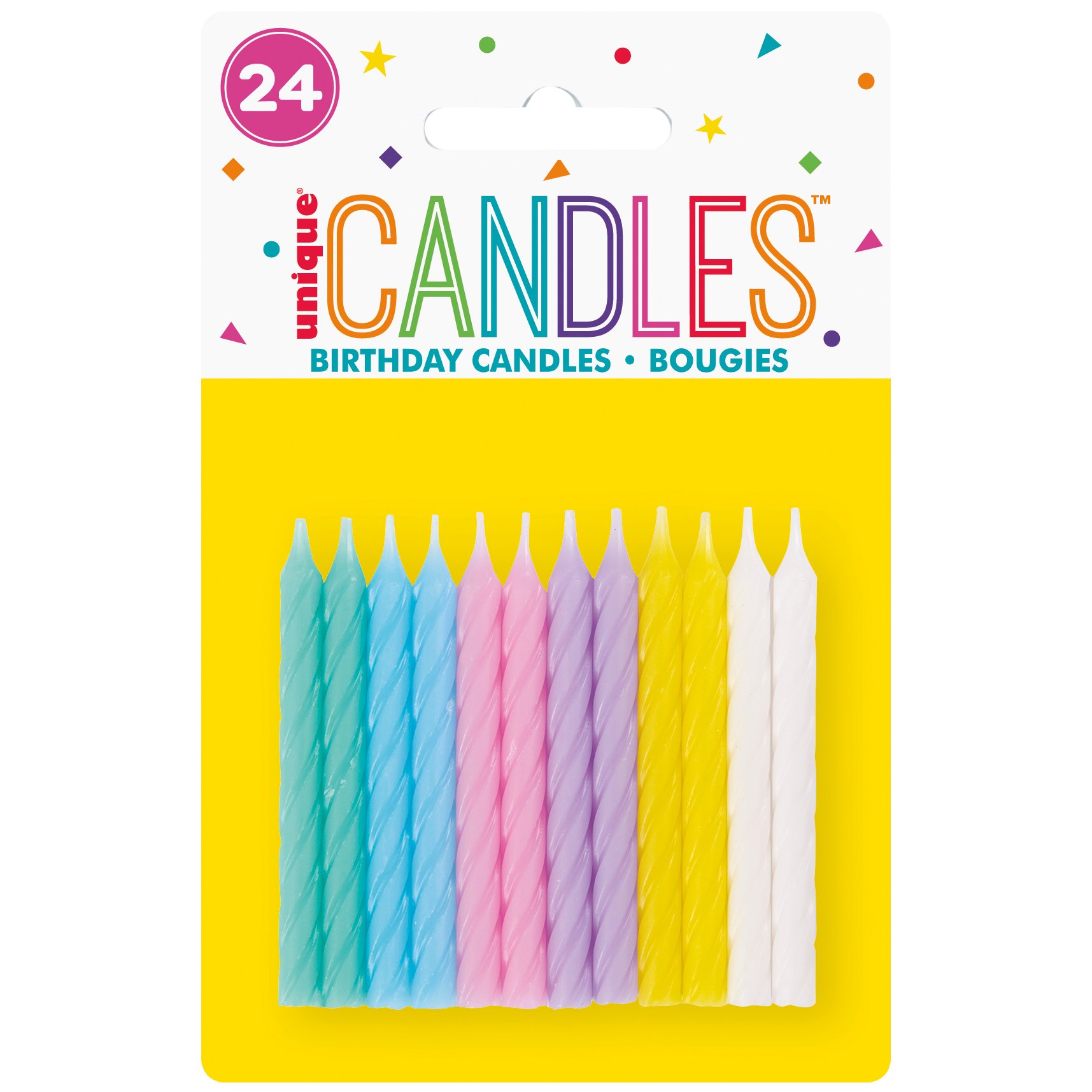 unique Assorted Spiral Birthday Candles - Shop Birthday candles at H-E-B