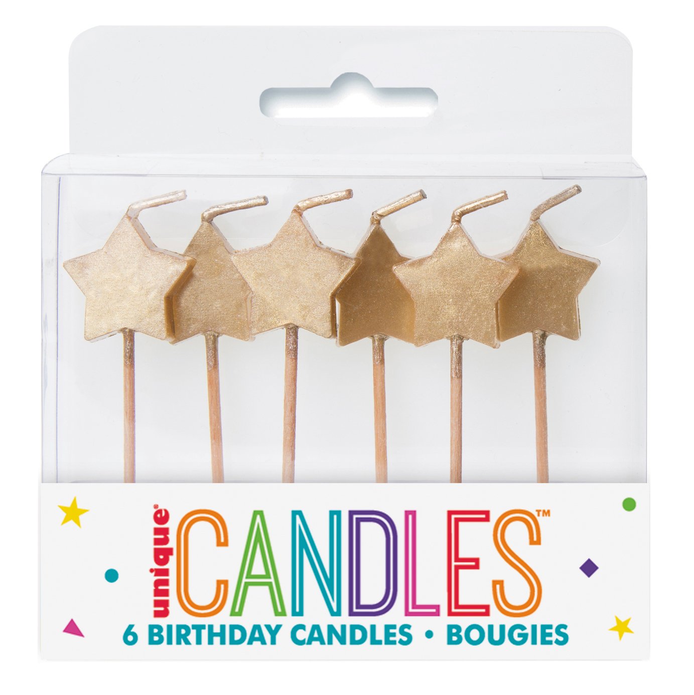 unique Gold Star Birthday Pick Candles - Shop Birthday candles at H-E-B