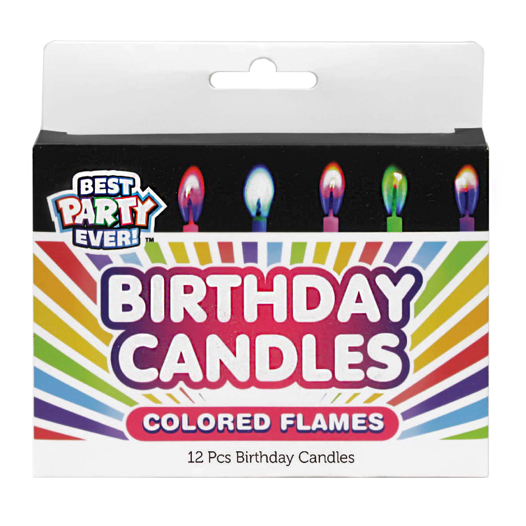 Best Party Ever Colored Flames Birthday Candles - Shop Birthday candles ...