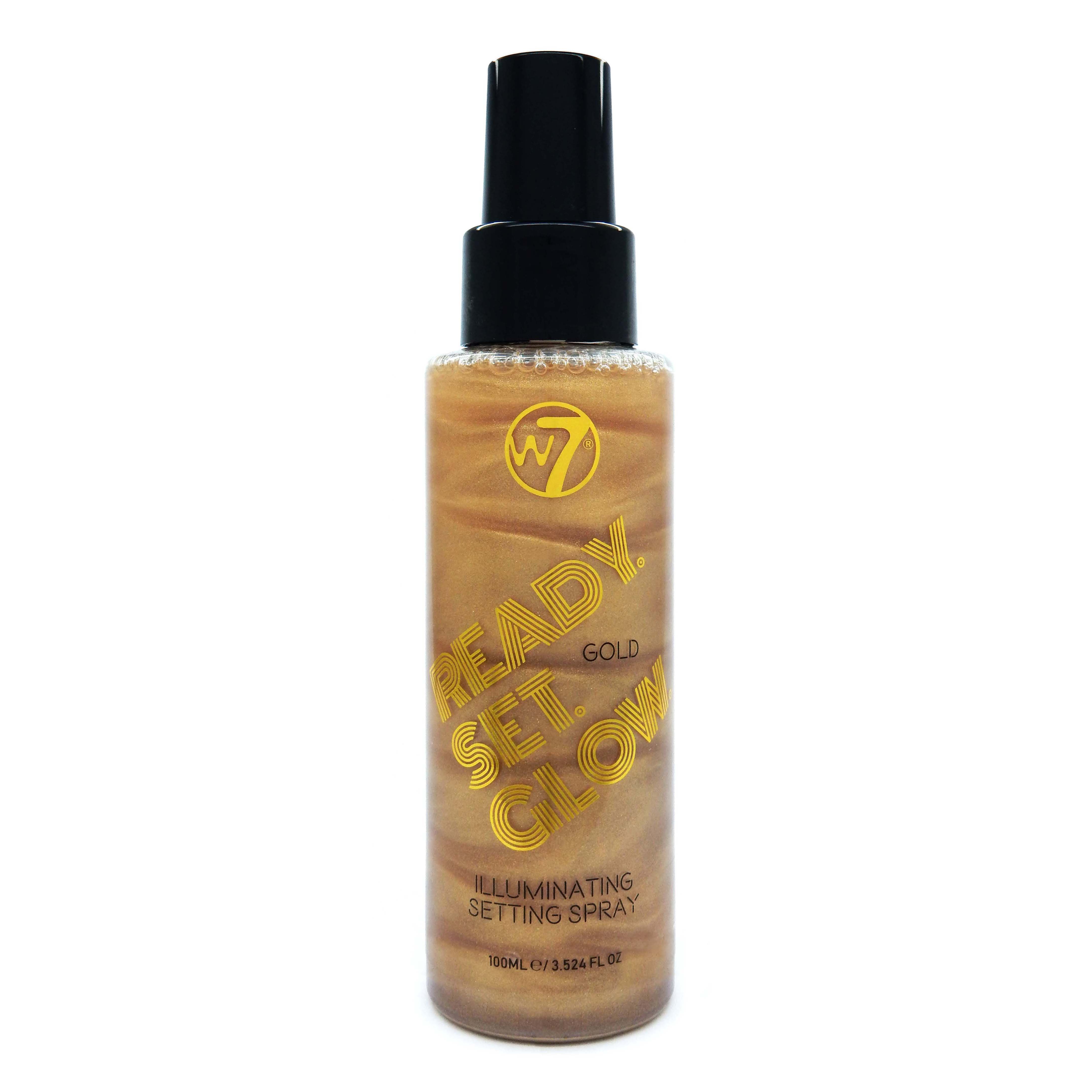 W7 Ready Set Glow Setting Spay - Gold - Shop Primer & Setting Spray at ...