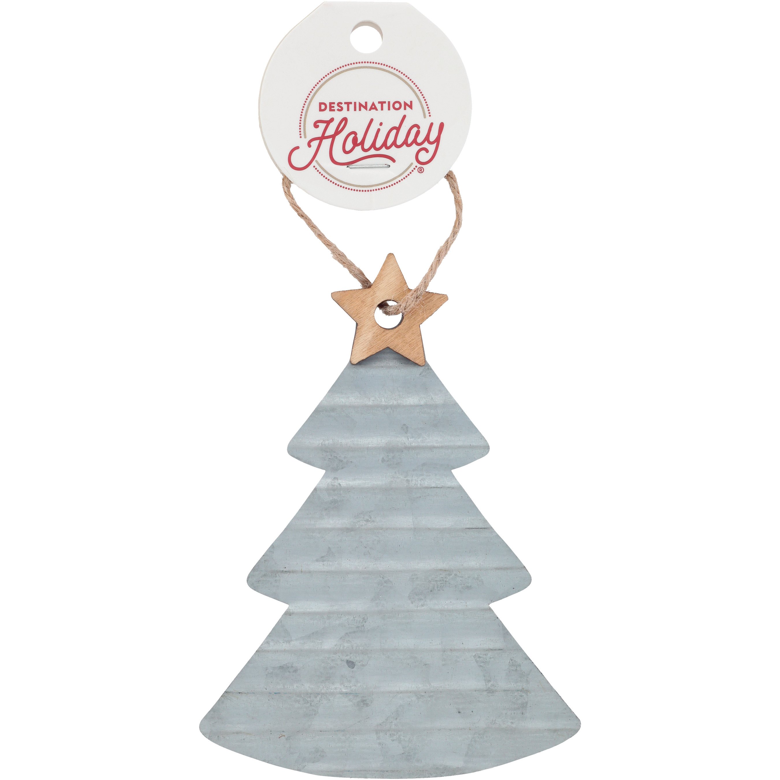 Destination Holiday Metal Tin Tree Ornament - Shop Seasonal decor at H-E-B