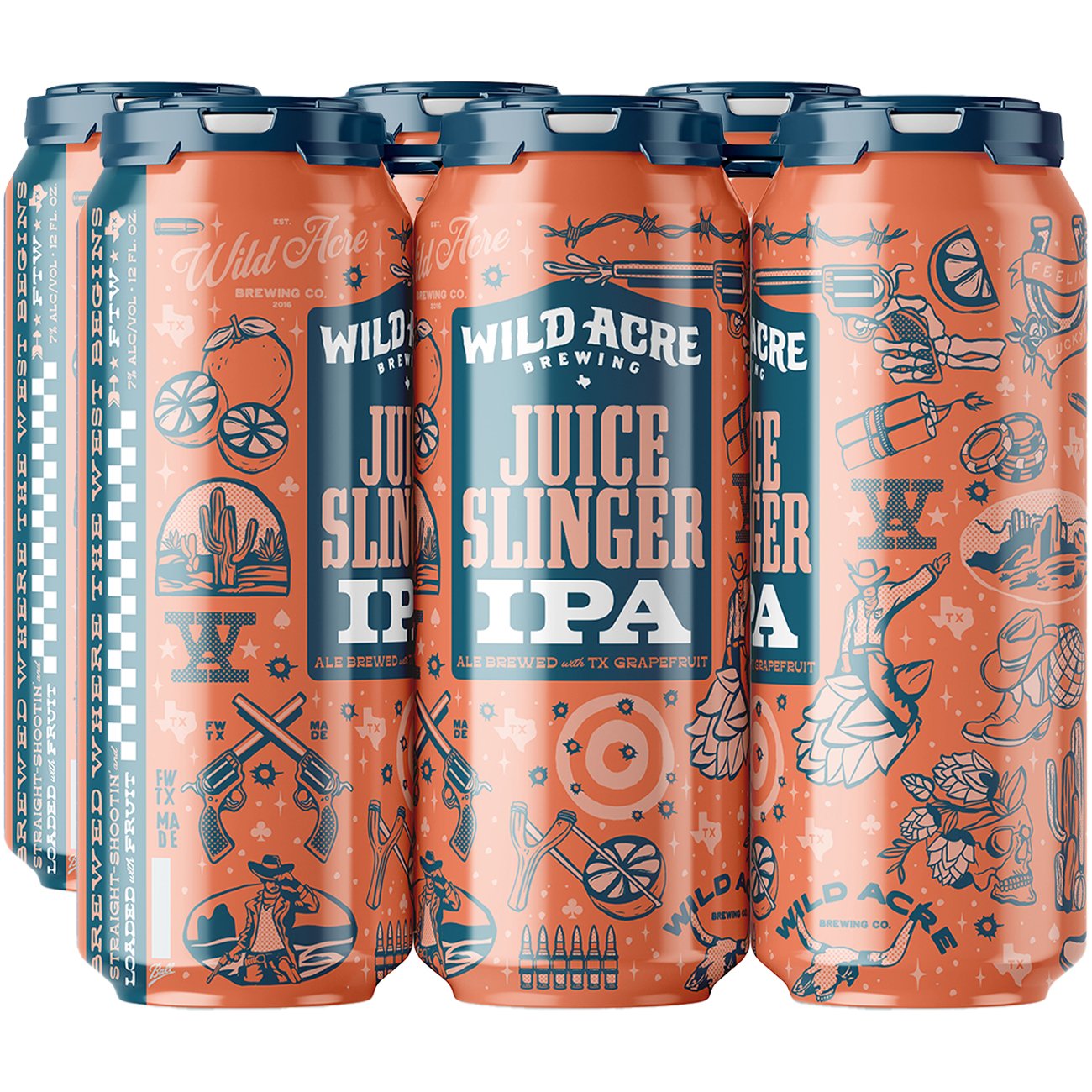 Wild Acre Brewing Juice Slinger IPA Craft Beer 6 pk Cans - Shop Beer at ...