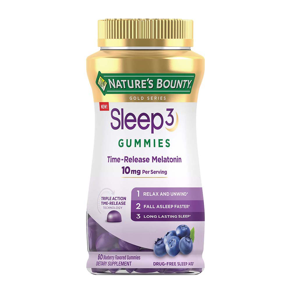 Nature's Bounty Sleep 3 Melatonin Gummies - 10 mg - Shop Sleep ...