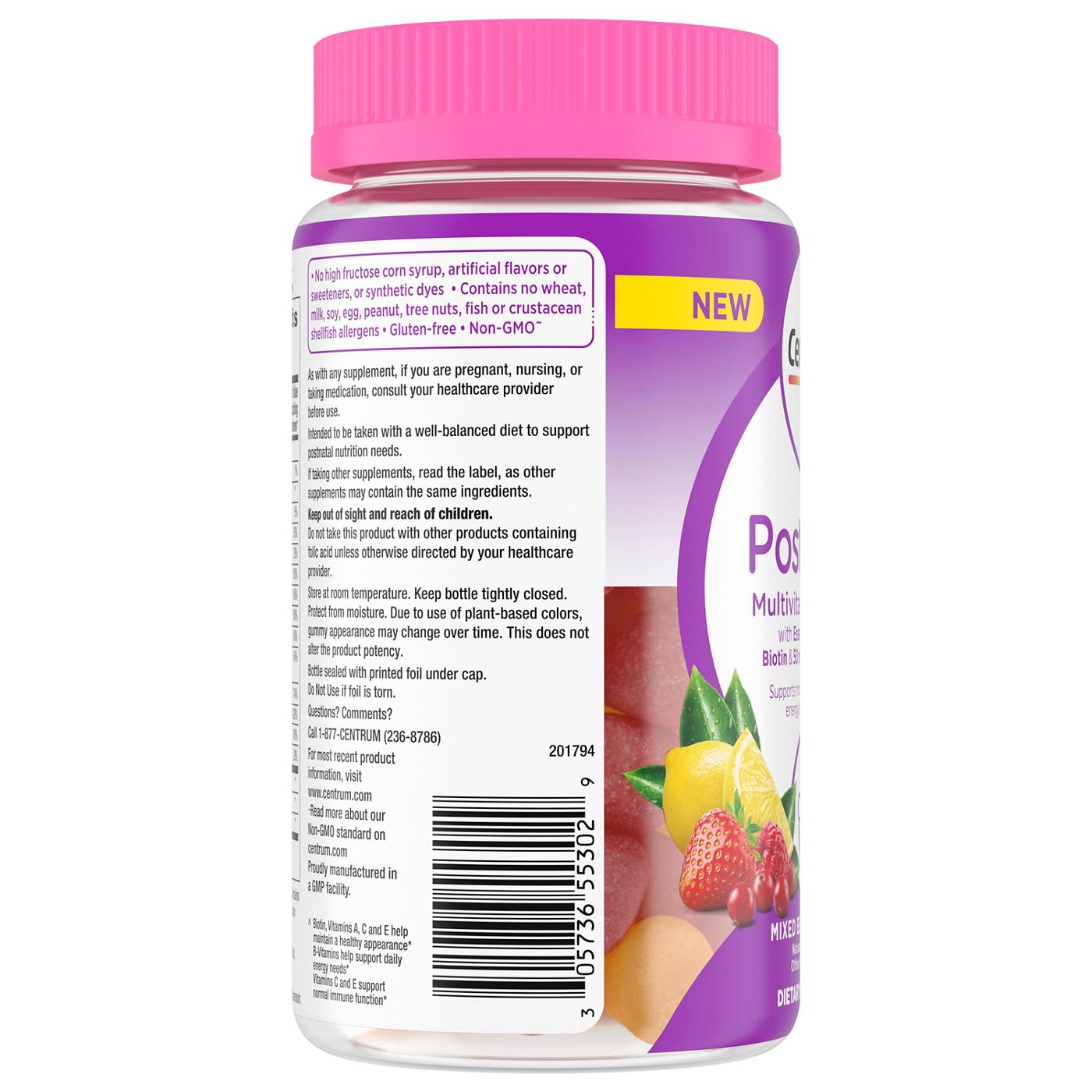 Centrum PostNatal Multivitamin Gummy - Mixed Berry & Lemon - Shop ...