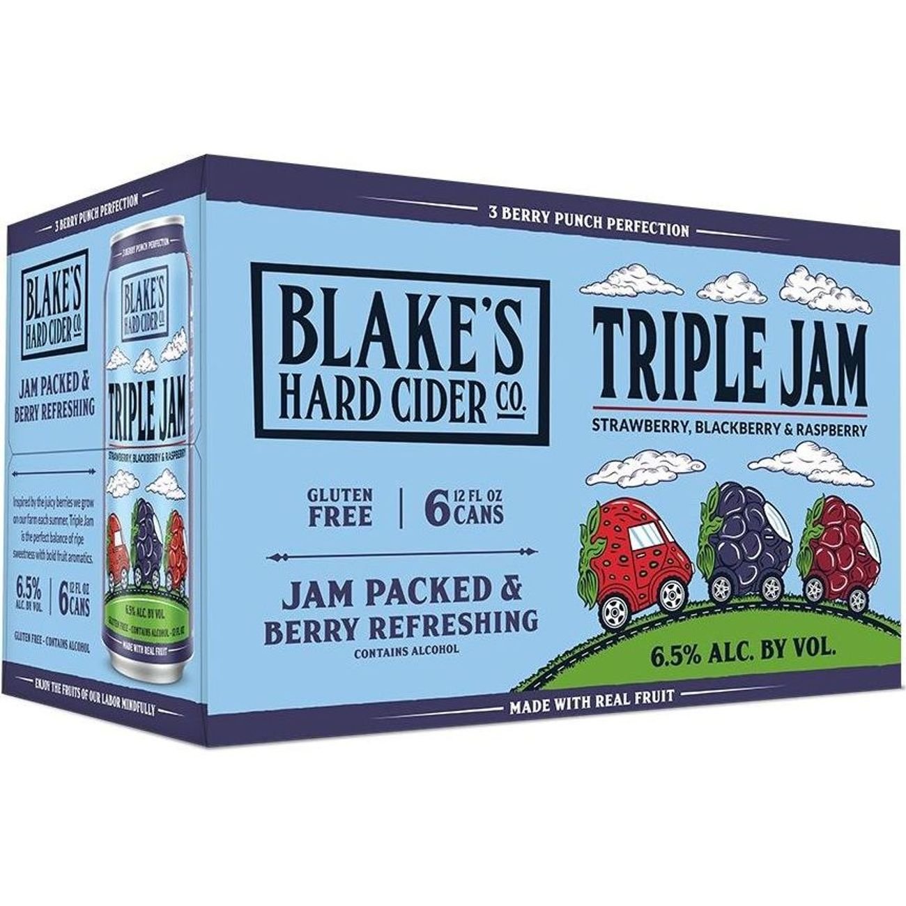 Blake's Hard Cider Triple Jam Hard Cider 6 pk Cans - Shop Hard cider at ...
