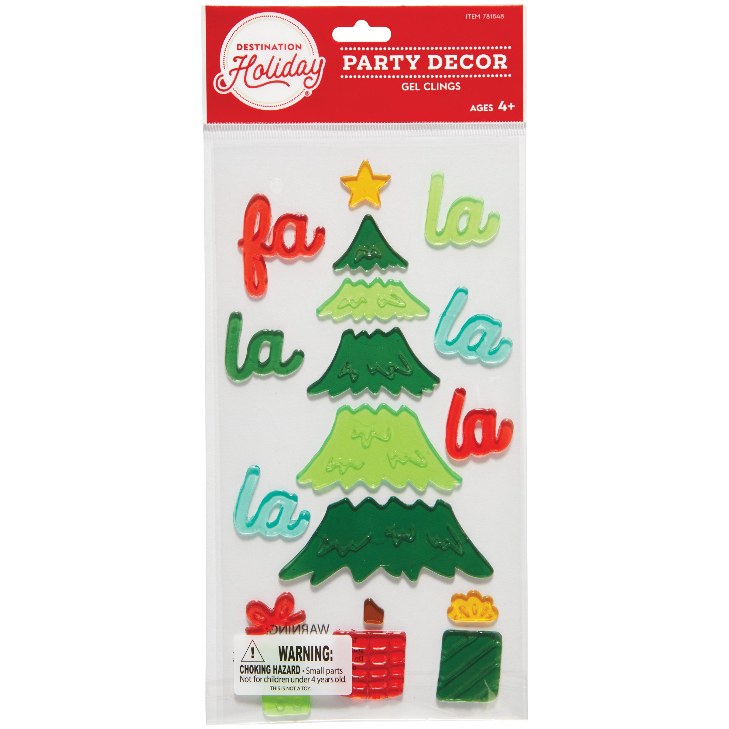 Destination Holiday Christmas Tree Gel Clings Shop Party Decor At H E B