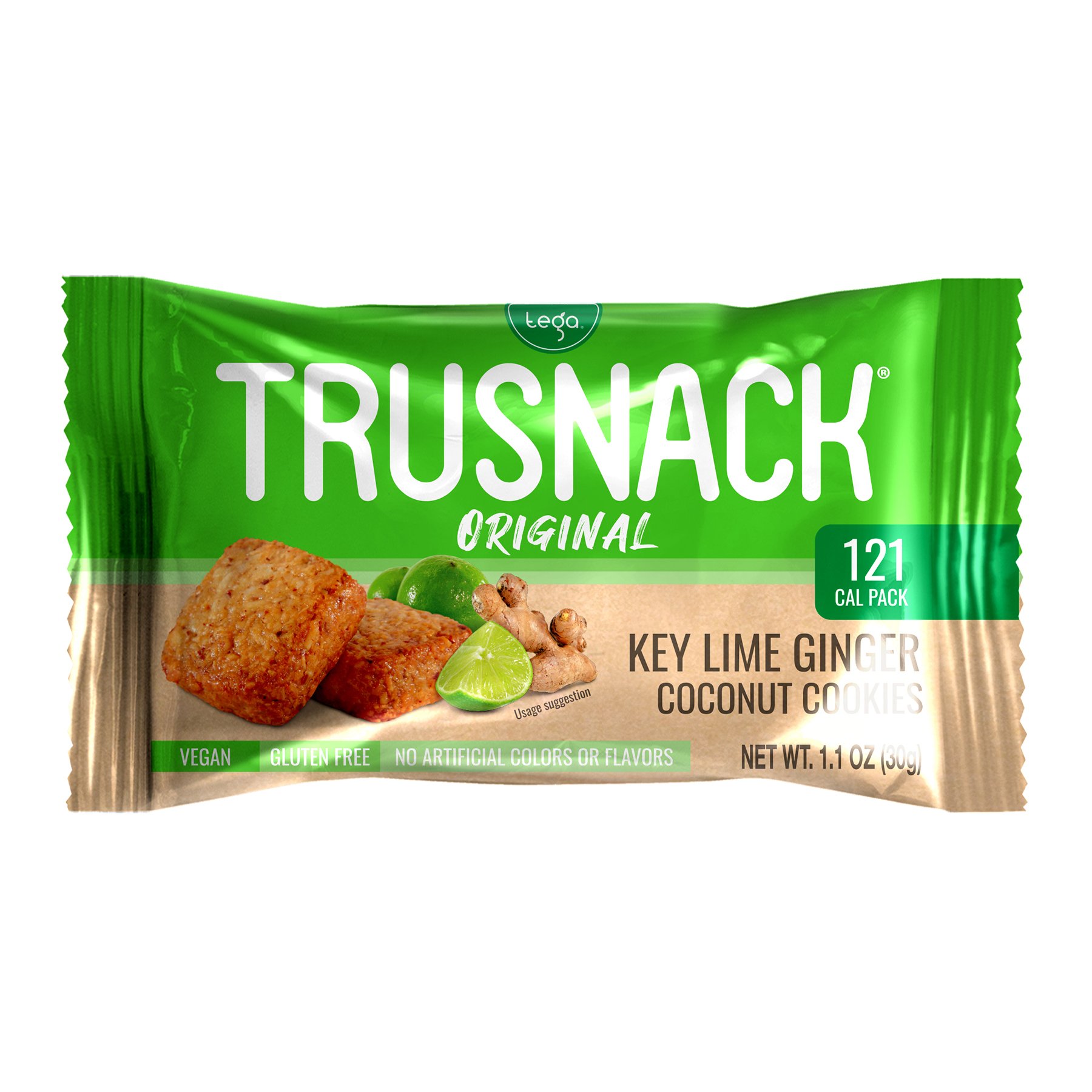 Trusnack Original Key Lime Ginger Coconut Cookies - Shop Granola ...
