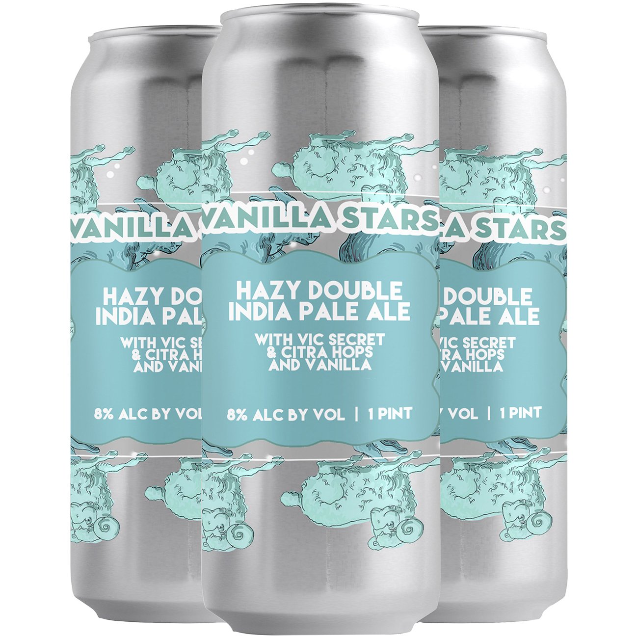 Celestial Beerworks Vanilla Stars Hazy Double IPA Craft Beer 4 pk Cans ...