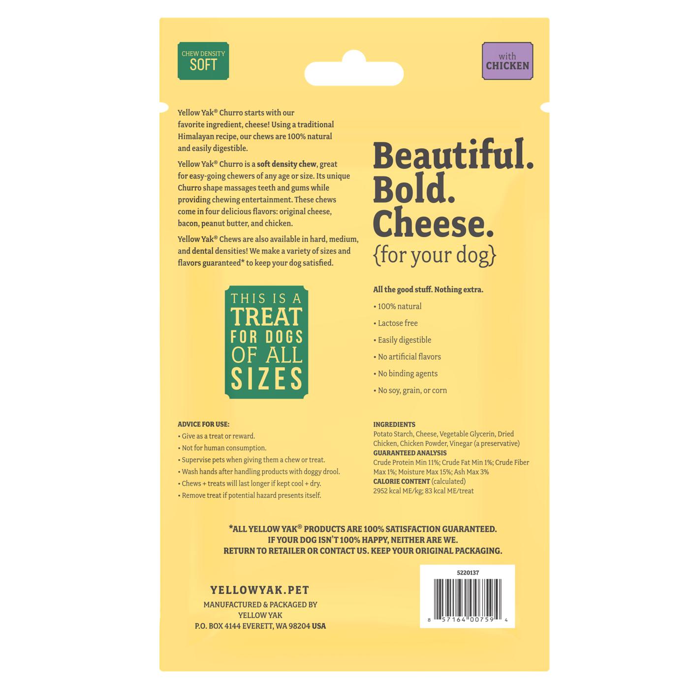 Yellow Yak Churro with Chicken Soft Chews Dog Treats - Shop Soft ...