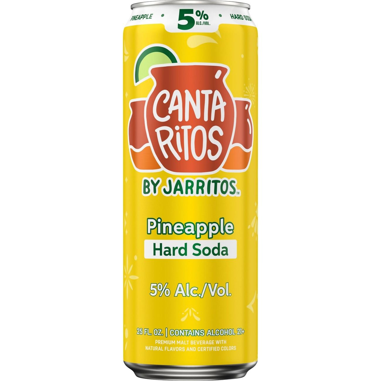 Cantaritos by Jarritos Pineapple Hard Soda 25 oz Can - Shop Malt ...