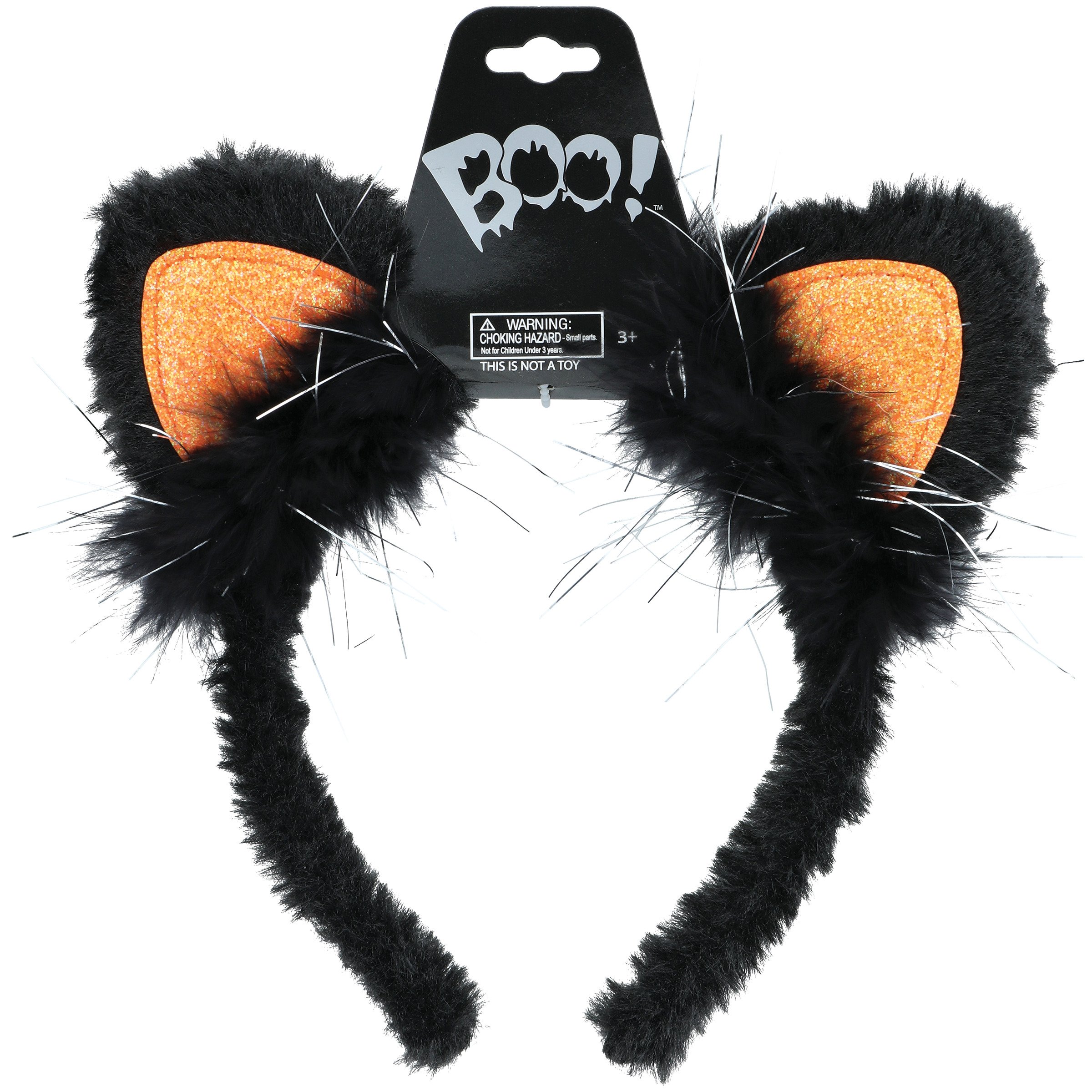 Boo Orange Cat Ears Halloween Headband - Shop Hair accessories at H-E-B