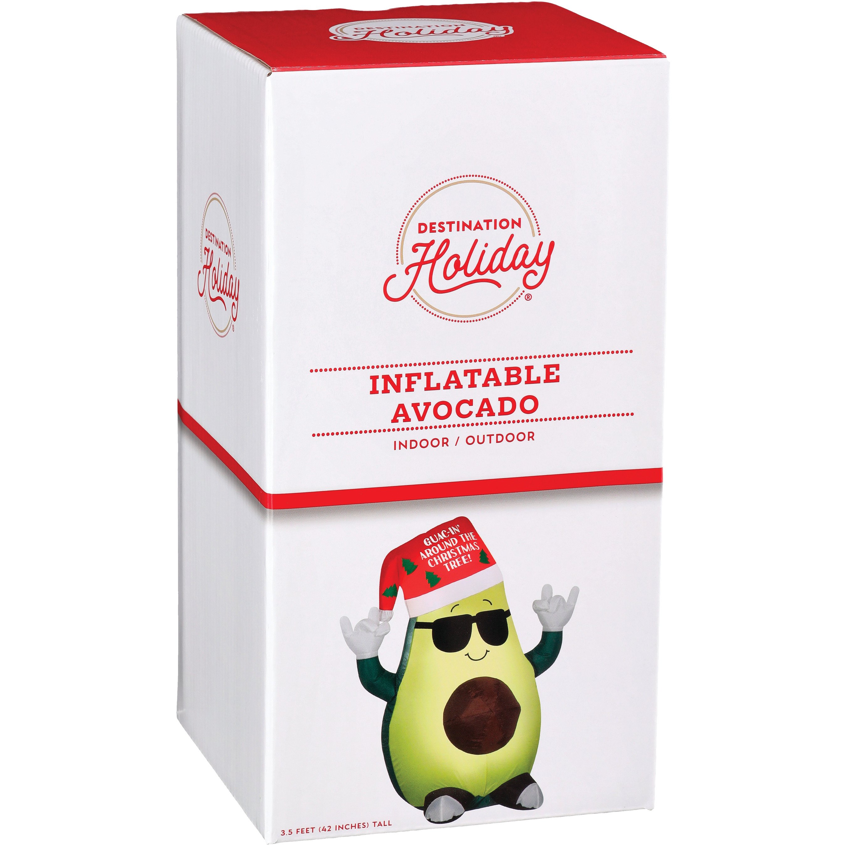 Destination Holiday Inflatable Avocado Indoor & Outdoor Christmas ...
