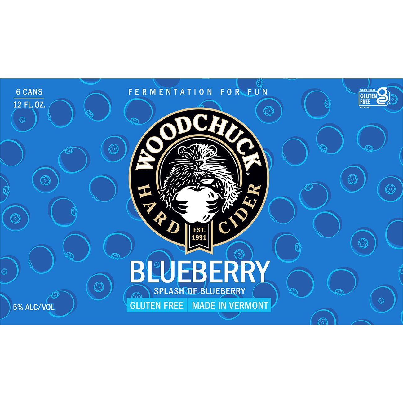 Woodchuck Blueberry Apple Hard Cider 6 pk Cans - Shop Hard cider at H-E-B