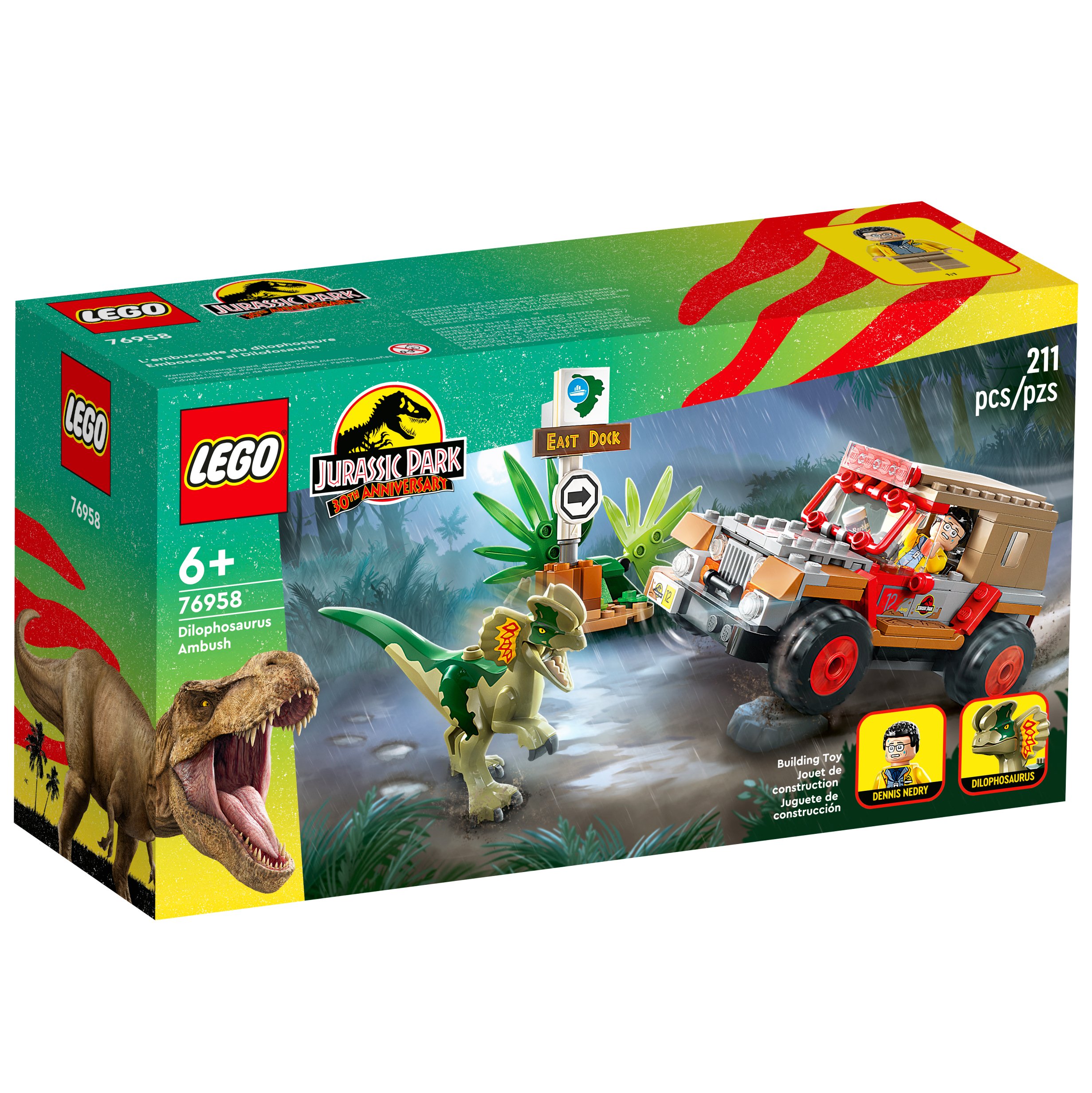 LEGO Jurassic World Dilophosaurus Ambush Set Shop Lego building blocks at H E B