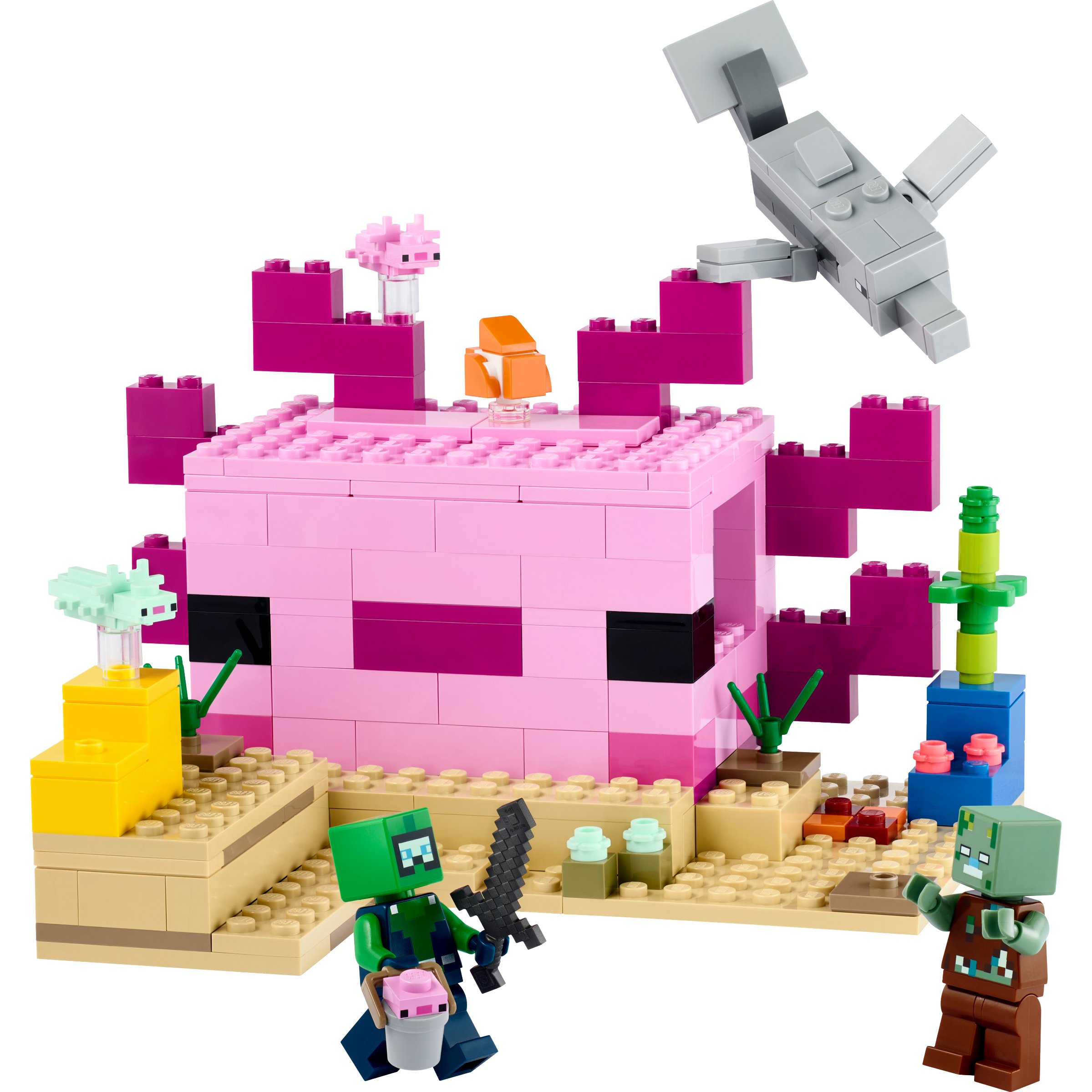 LEGO Minecraft The Axolotl House Set - Shop Lego & building blocks at H-E-B