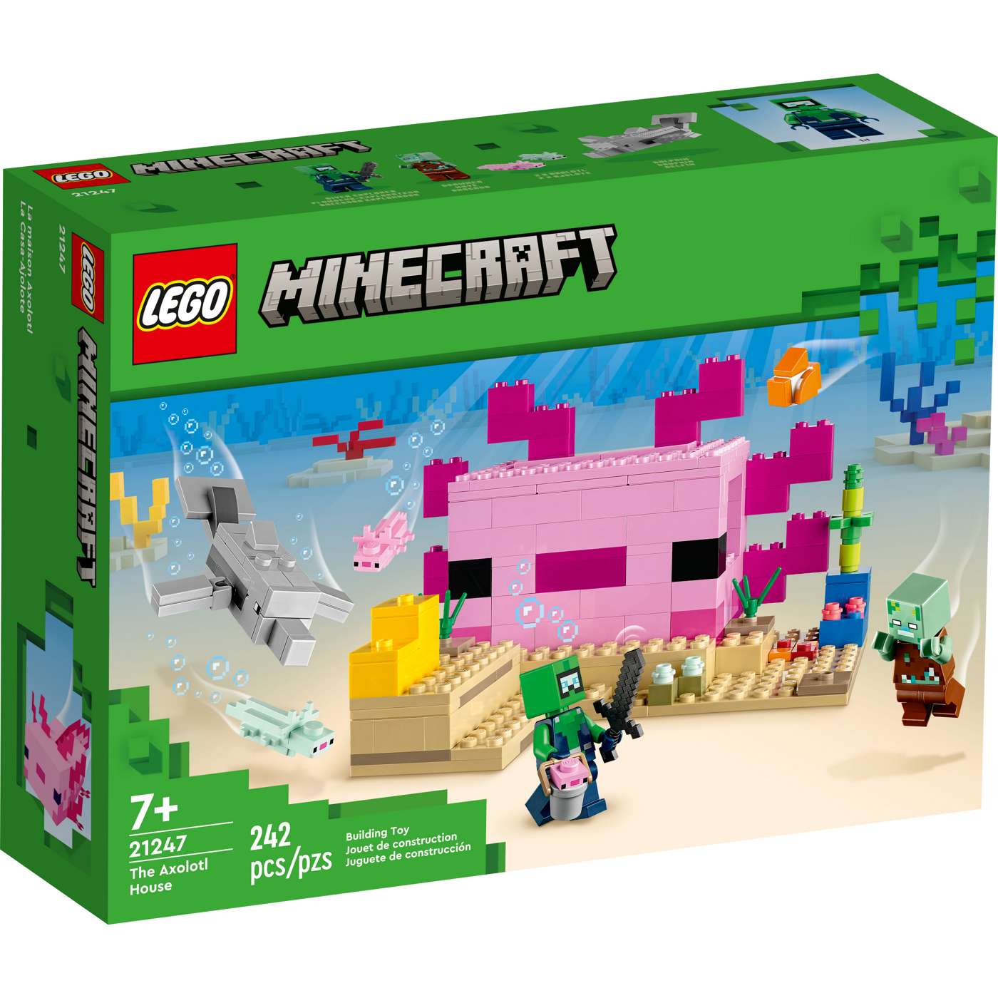 LEGO Minecraft The Axolotl House Set - Shop Lego & building blocks at H-E-B