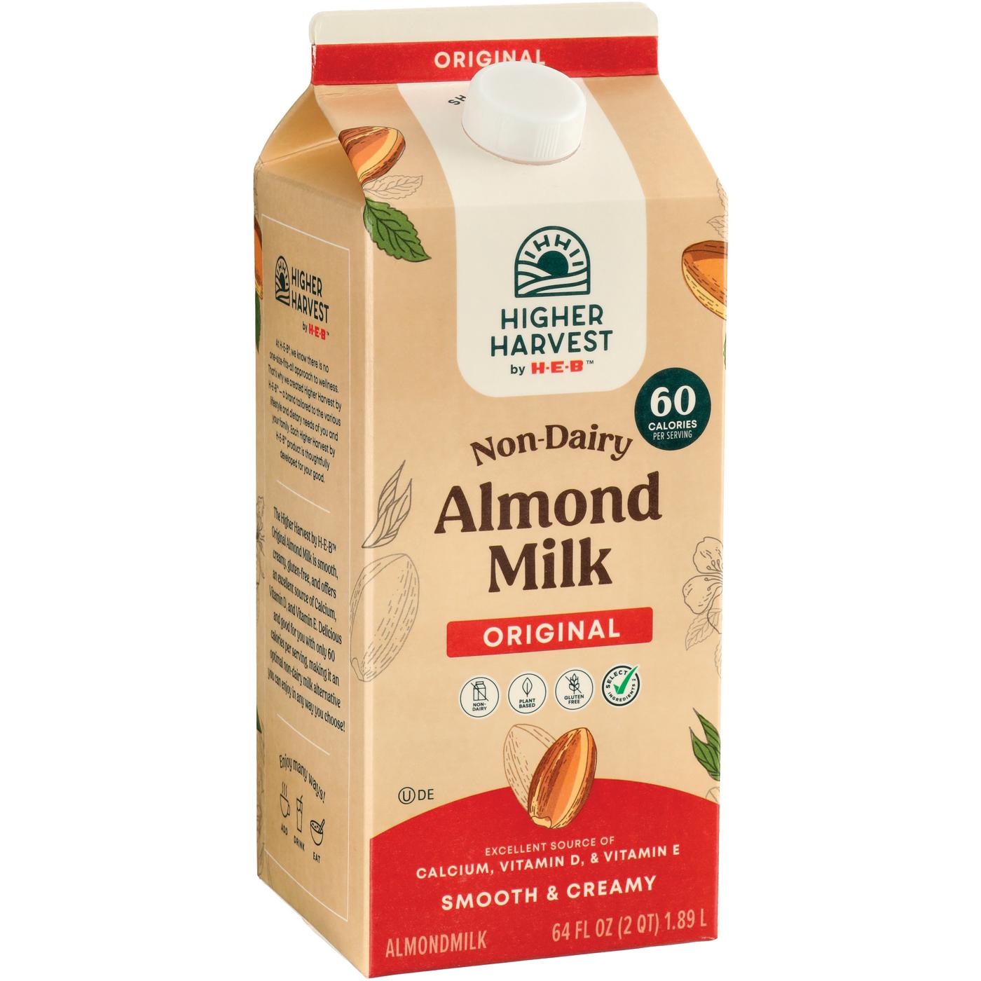 Higher Harvest by H-E-B Non-Dairy Original Almond Milk - Shop Milk at H-E-B